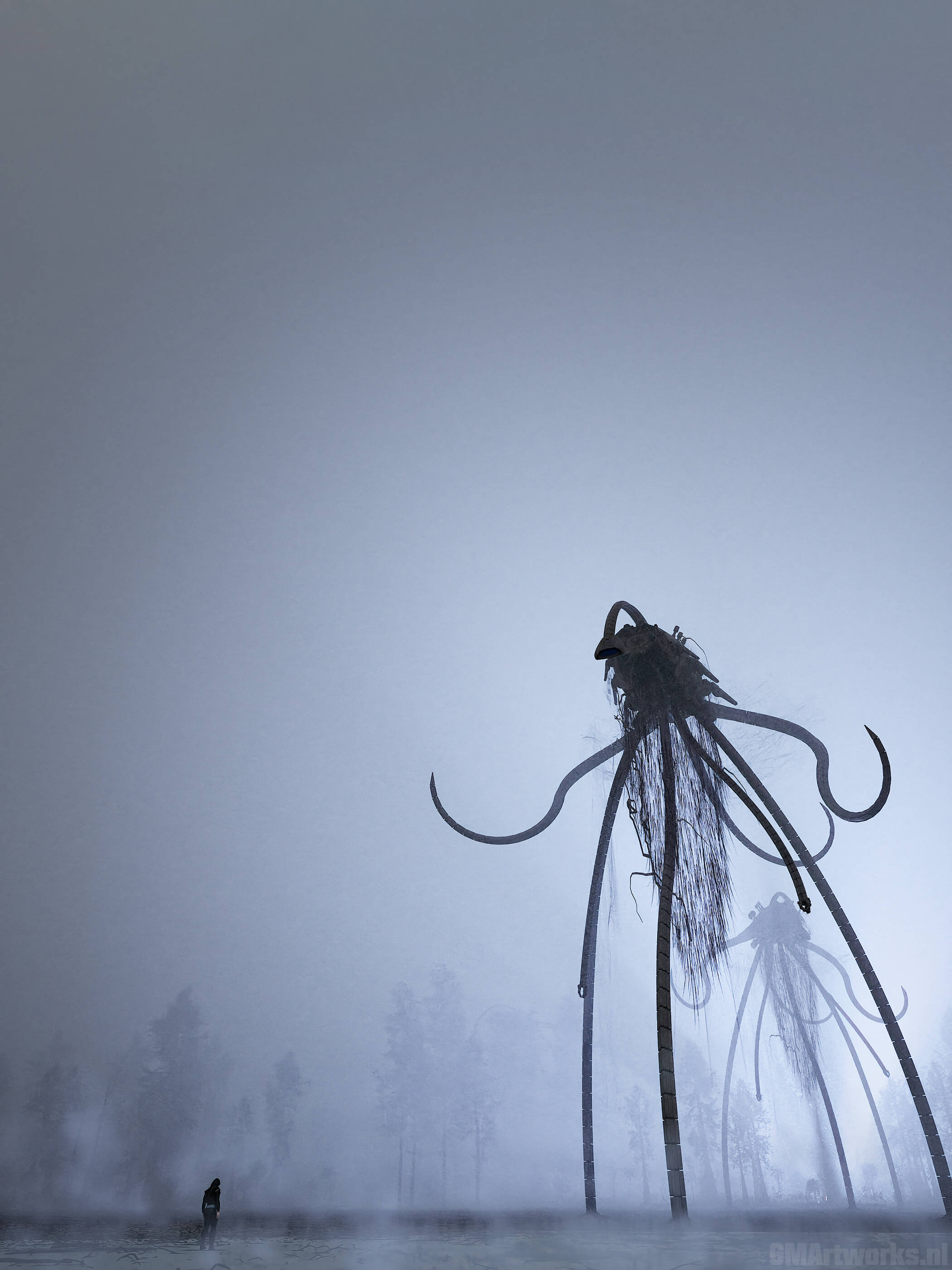 Mysterious Visitors From Space 3D Render by GMArtworks