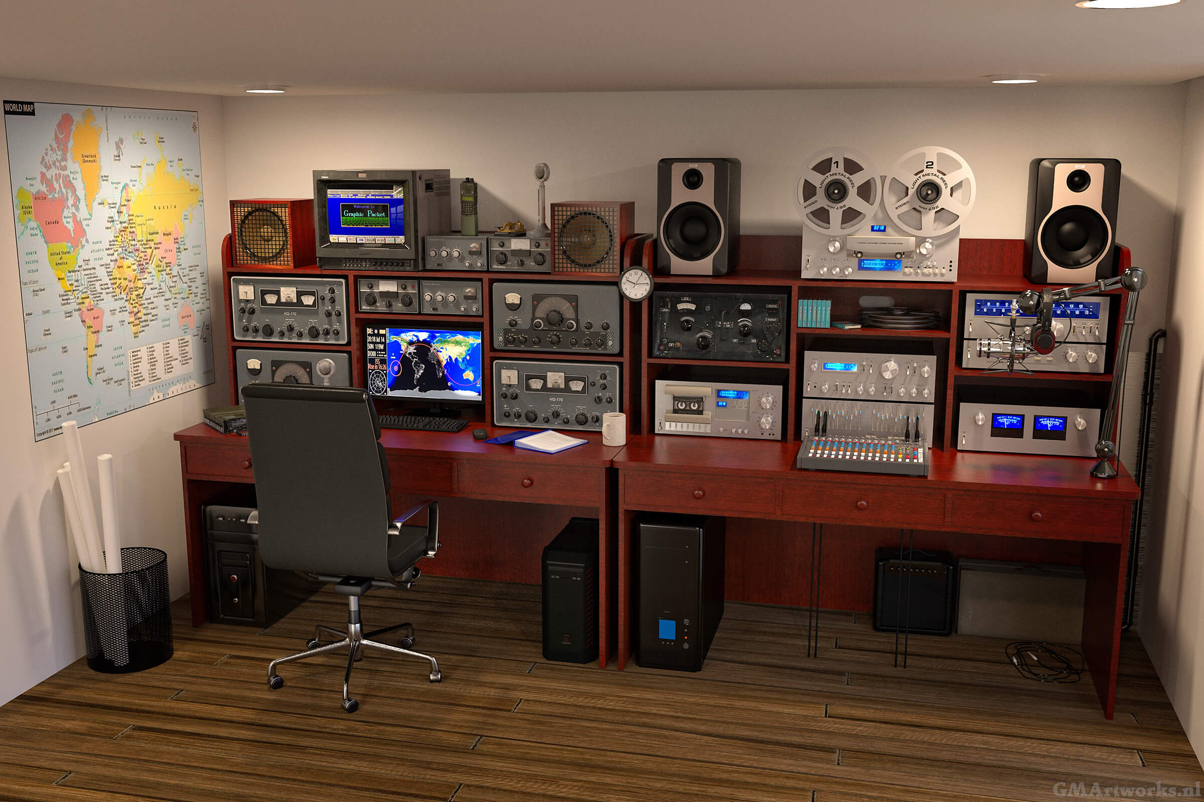 RadioShack PA19GM7OB 3D Render | RenderHub Gallery