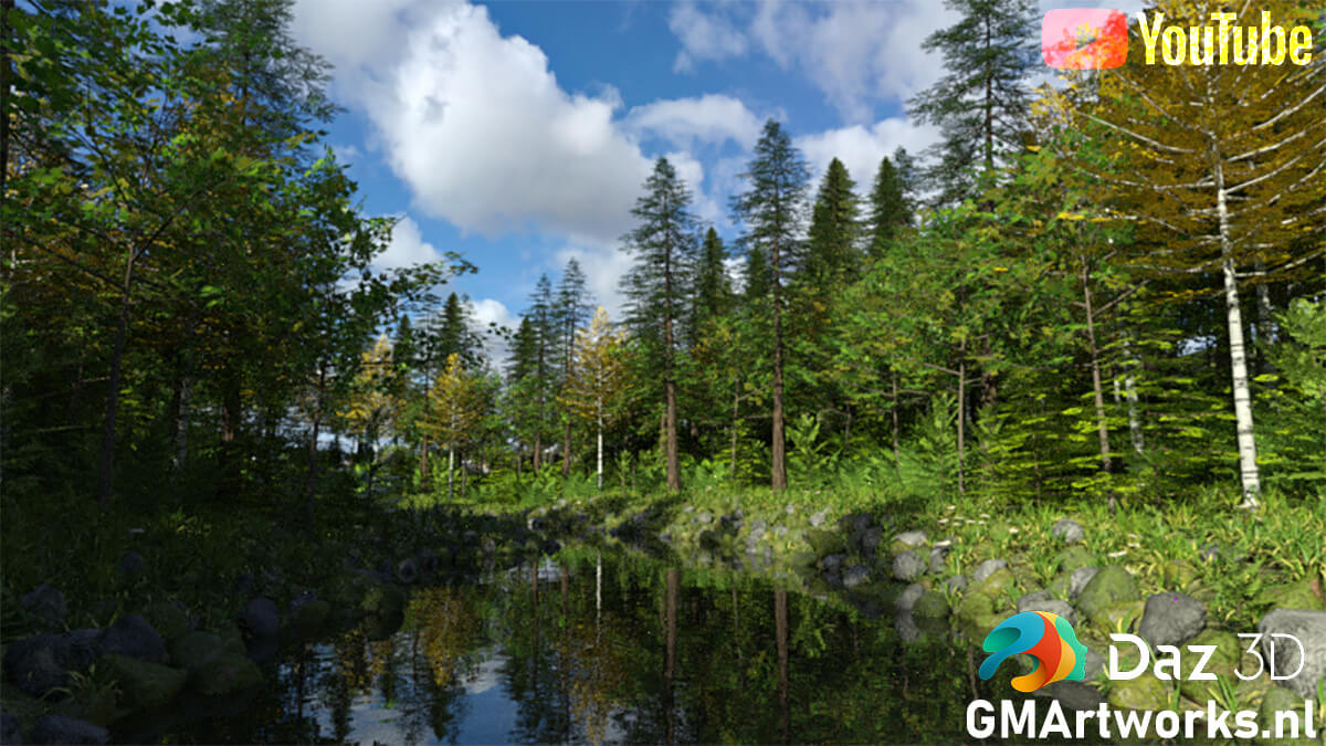 River Bend Daz Studio Animated 3D Render by GMArtworks