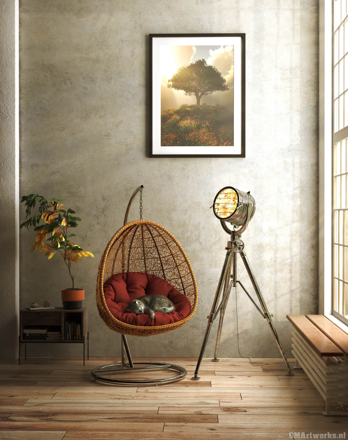Room Decoration 3D Render, Digital Art by GMArtworks