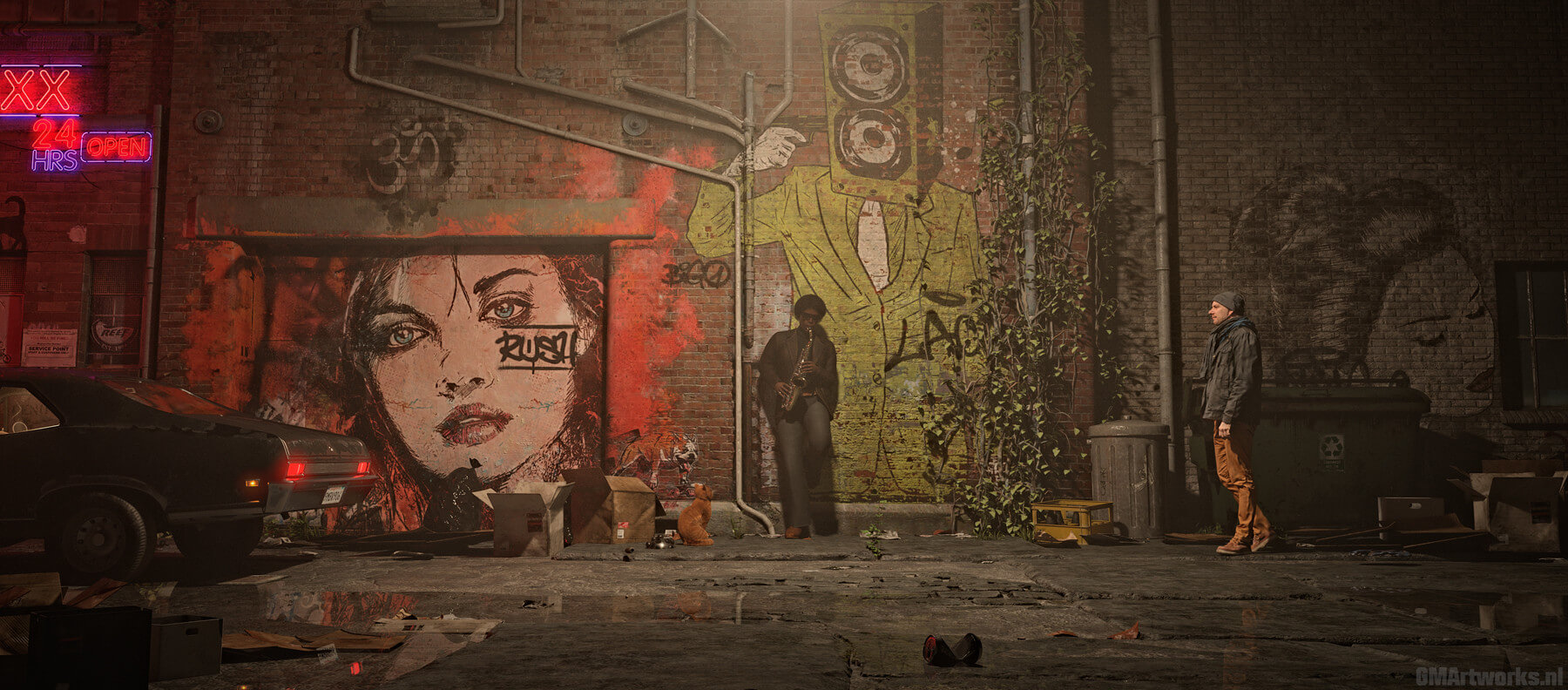 Sax Man 3D Render | RenderHub Gallery