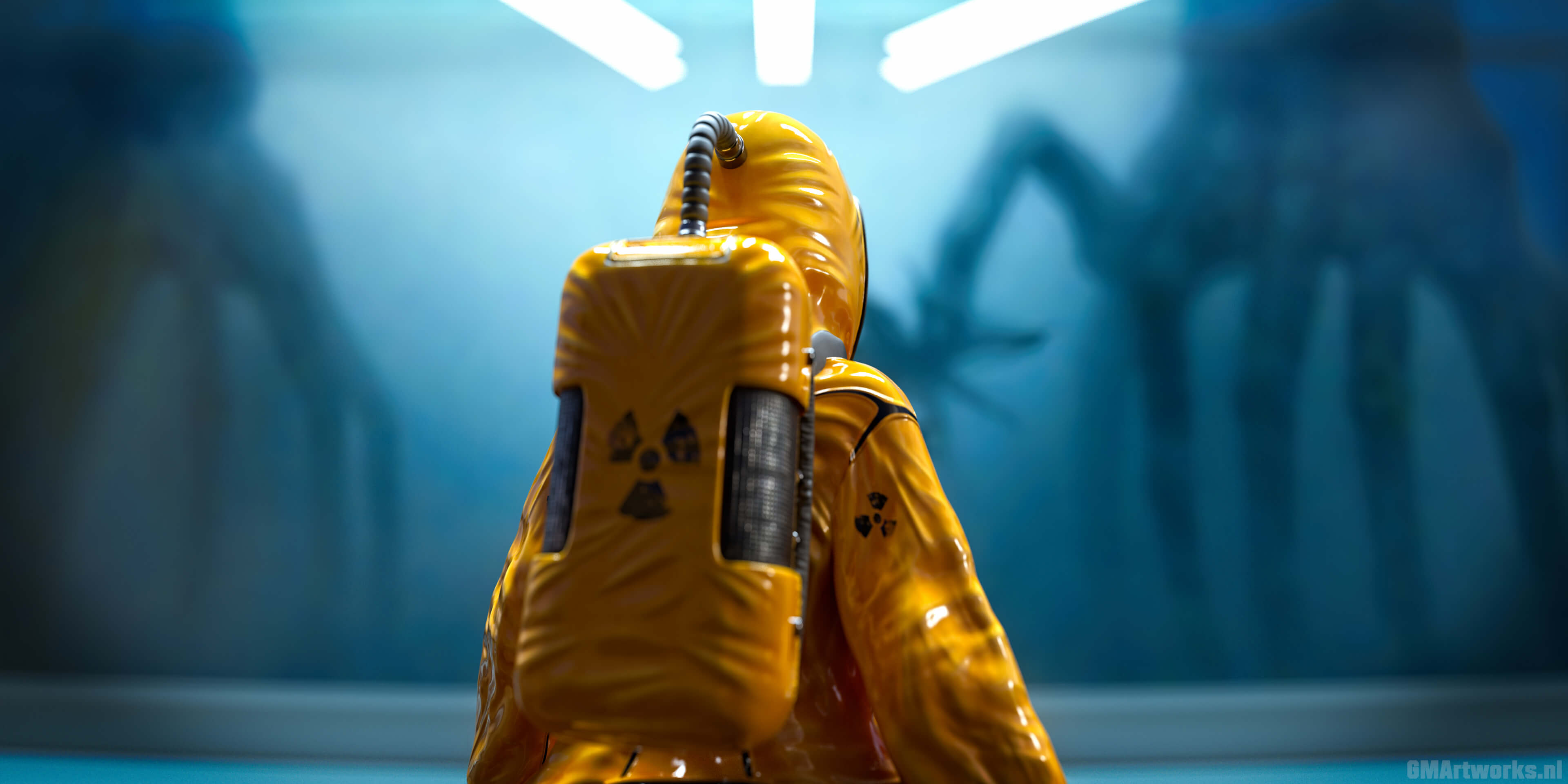 The Alien Appearance 3D Render, Digital Art by GMArtworks