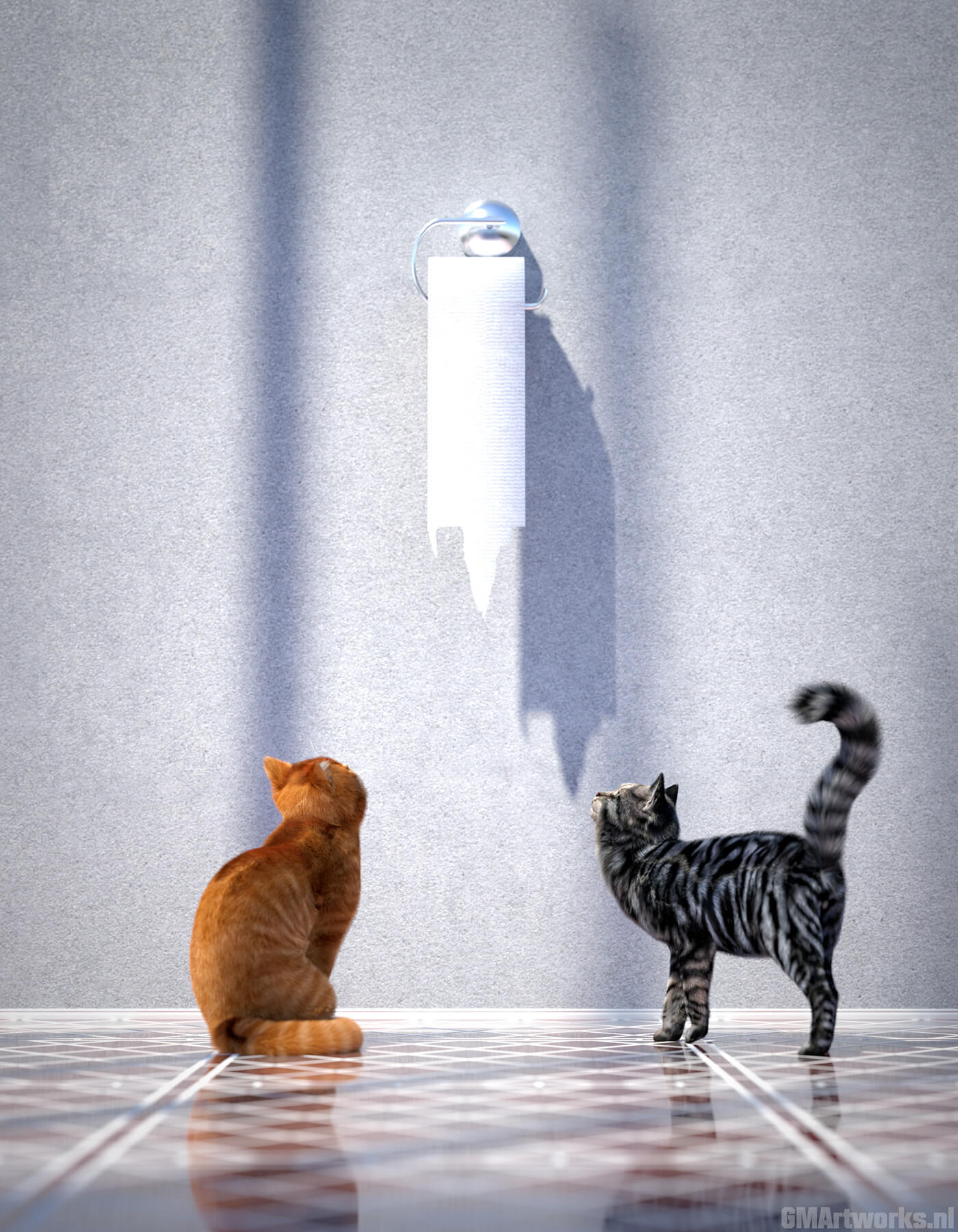 The Challenge 3D Render, Digital Art by GMArtworks