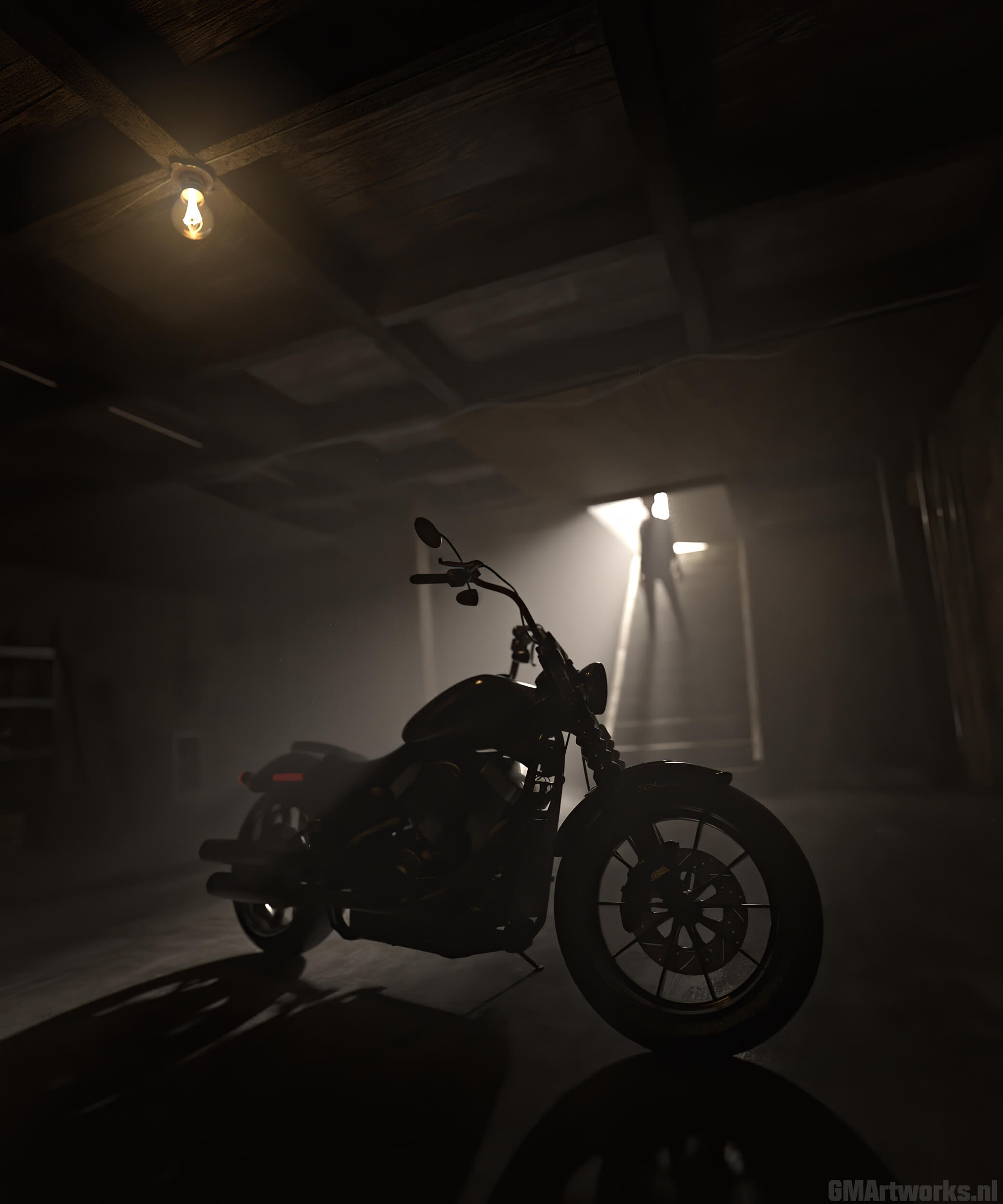 The Forgotten Ride 3D Render, Digital Art by GMArtworks