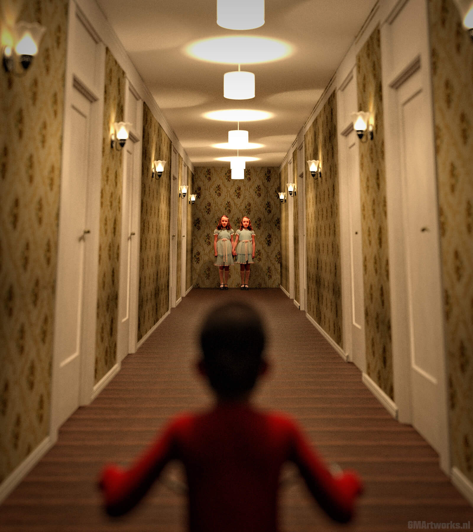 The Shining Twins Hallway