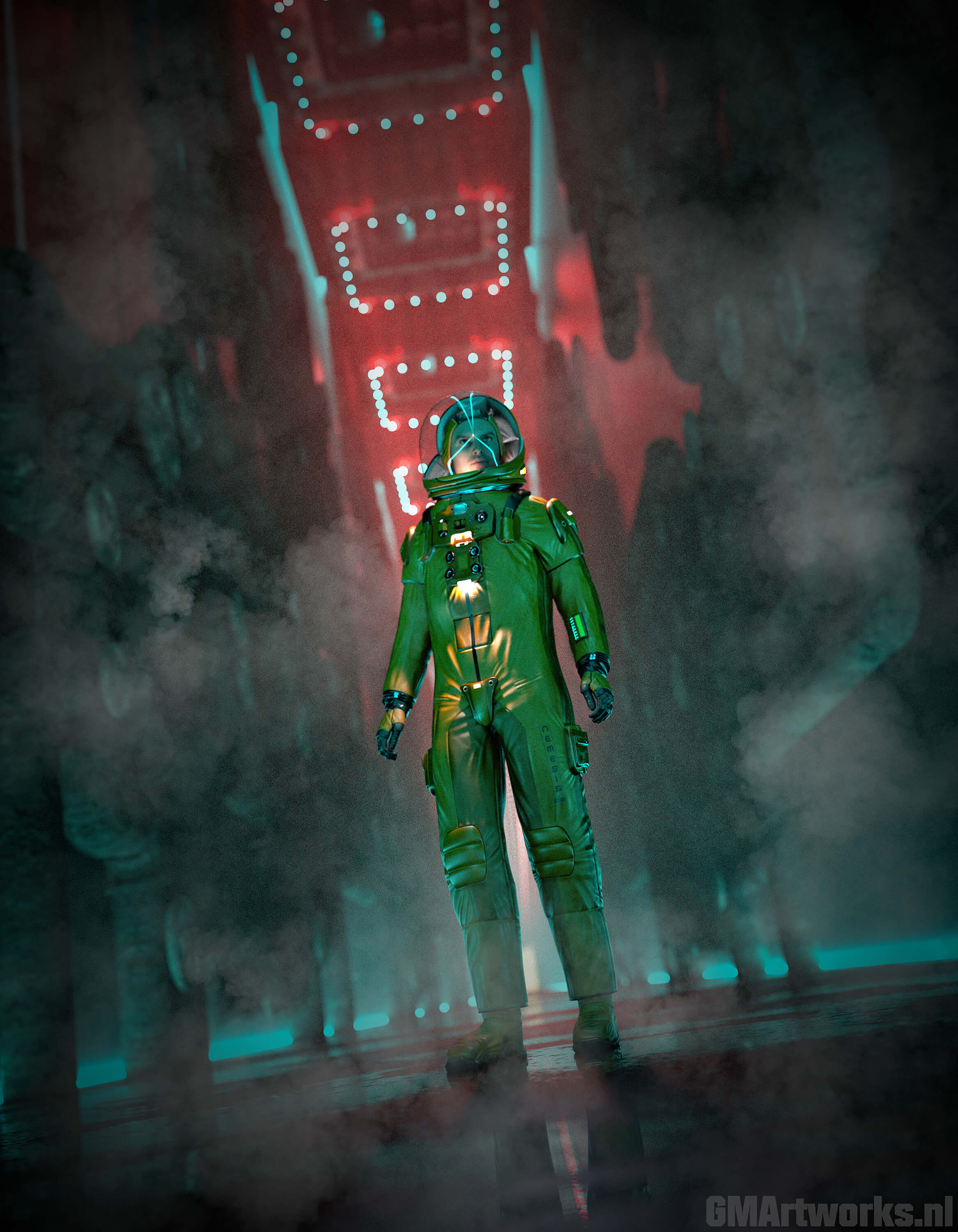 The Space Visitor 3D Render | RenderHub Gallery