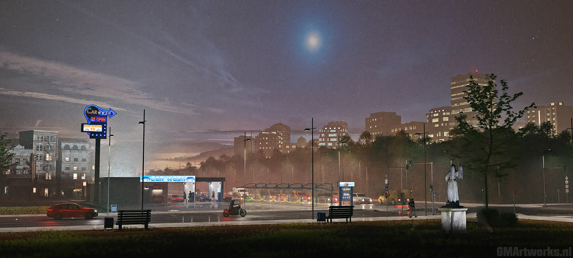 Urban Street 7 3D Render | RenderHub Gallery