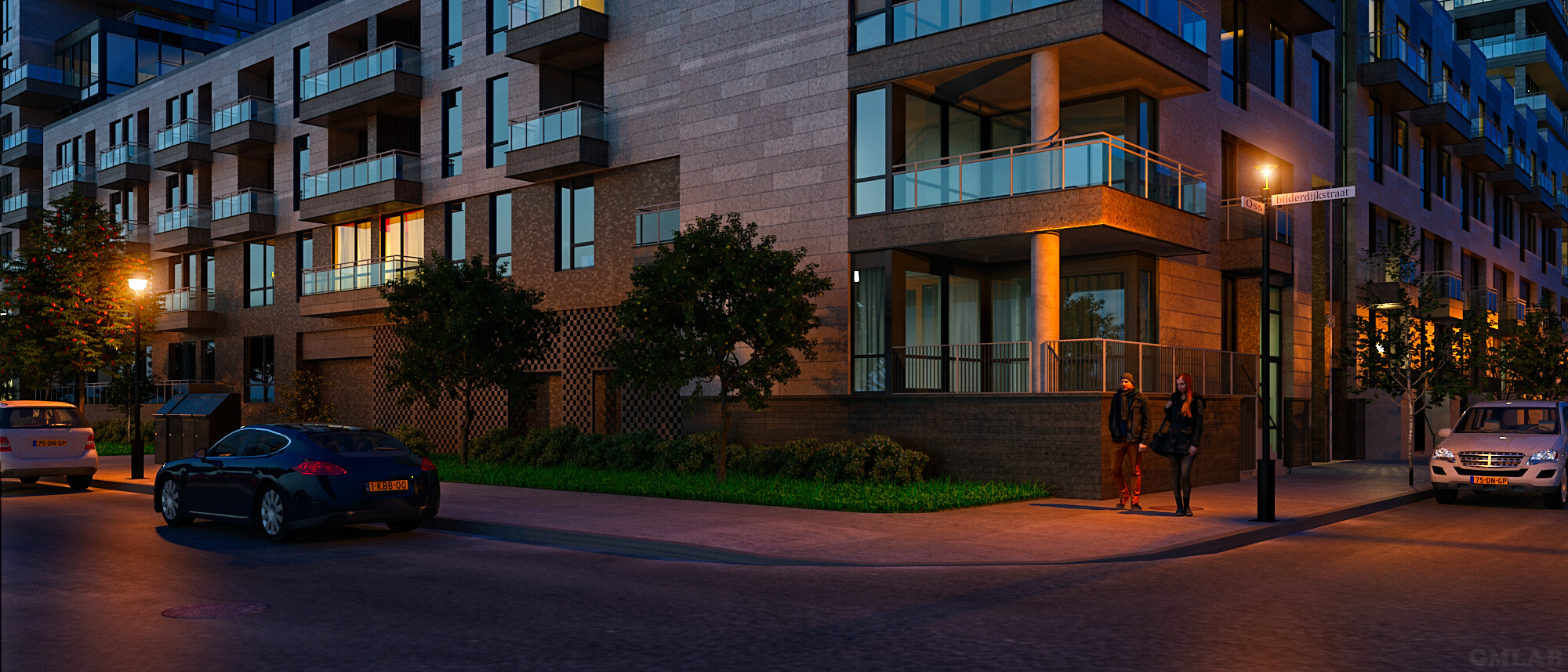 Walking through the street 3D Render, Digital Art by GMArtworks