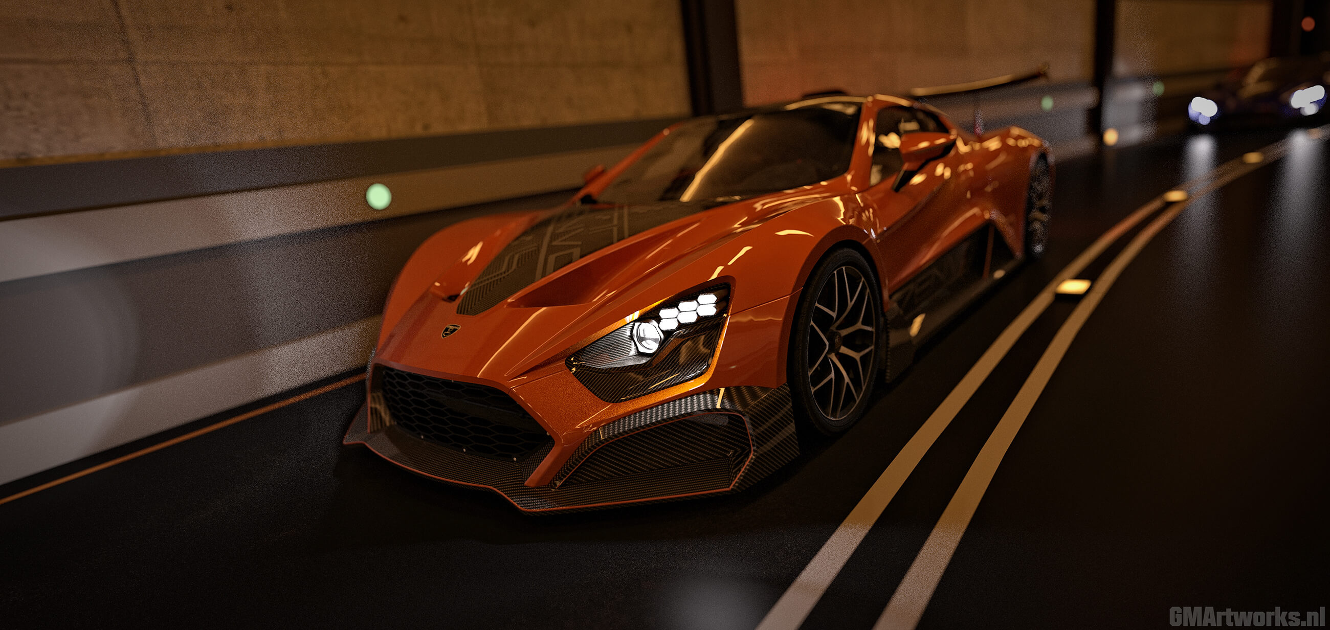 Zenvo TSR S 3D Render, Digital Art by GMArtworks