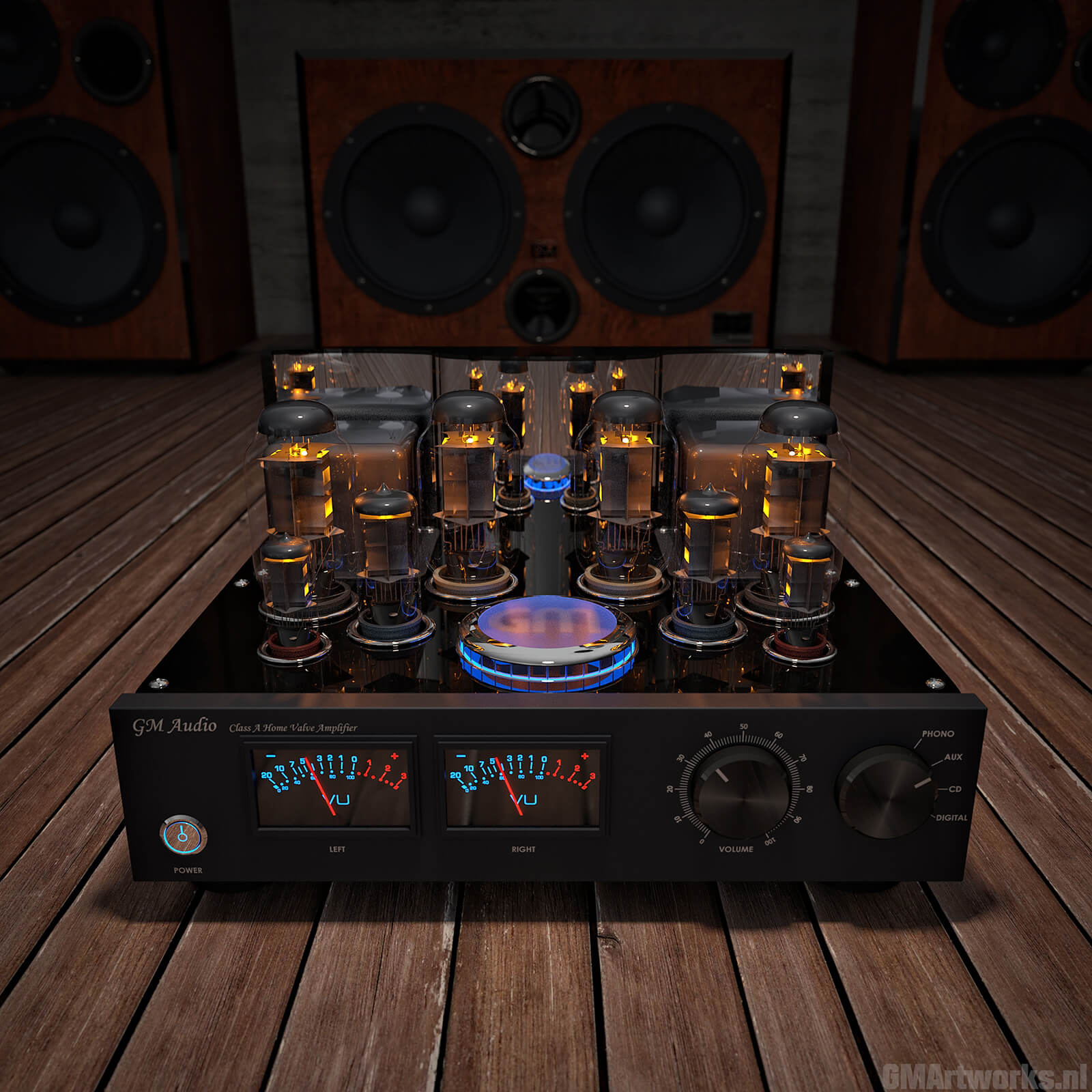 GM Audio Class a Home Valve Amplifier - Daz Content by GMArtworks