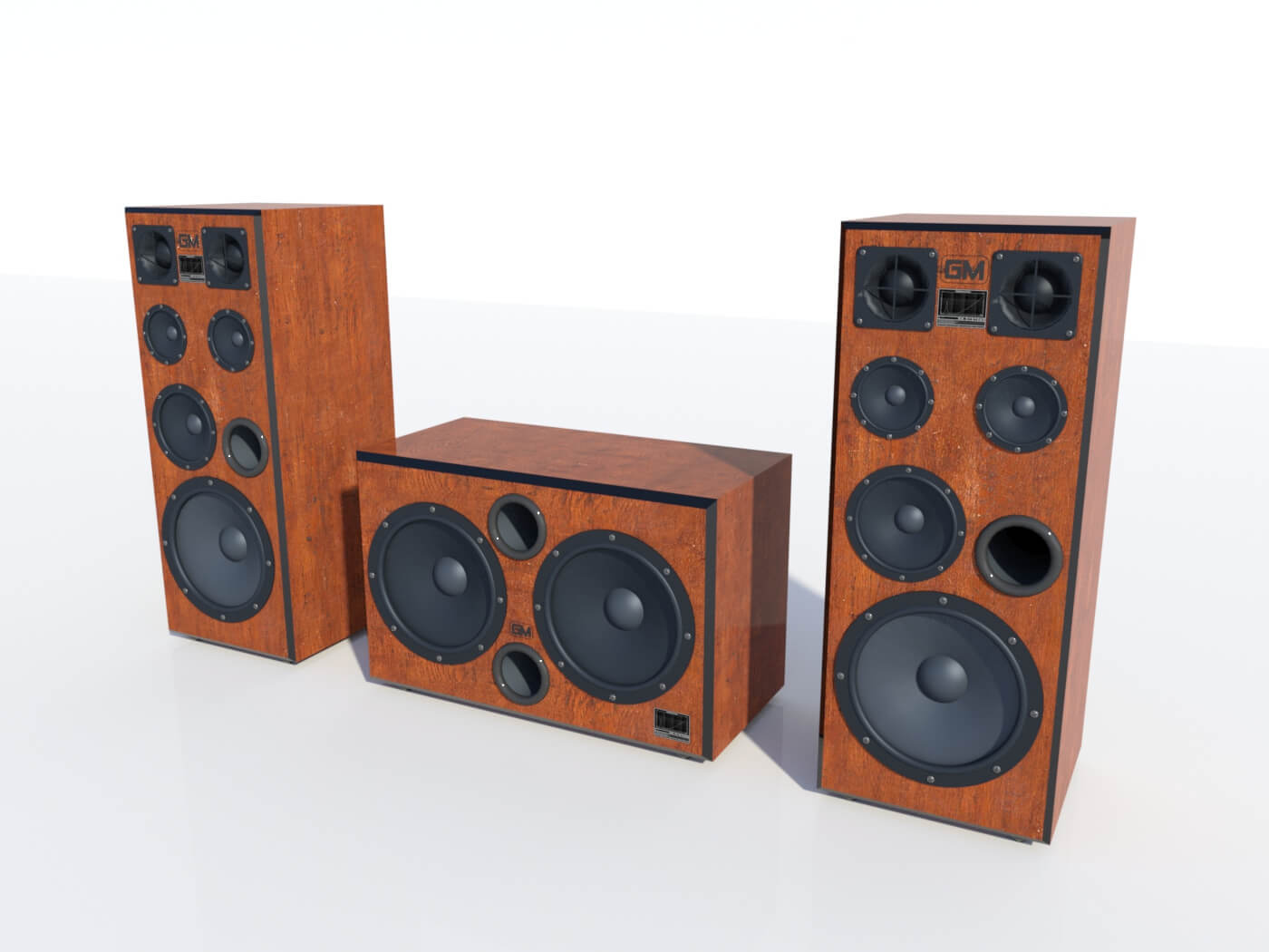 GM Speaker Set - 3D Model by GMArtworks