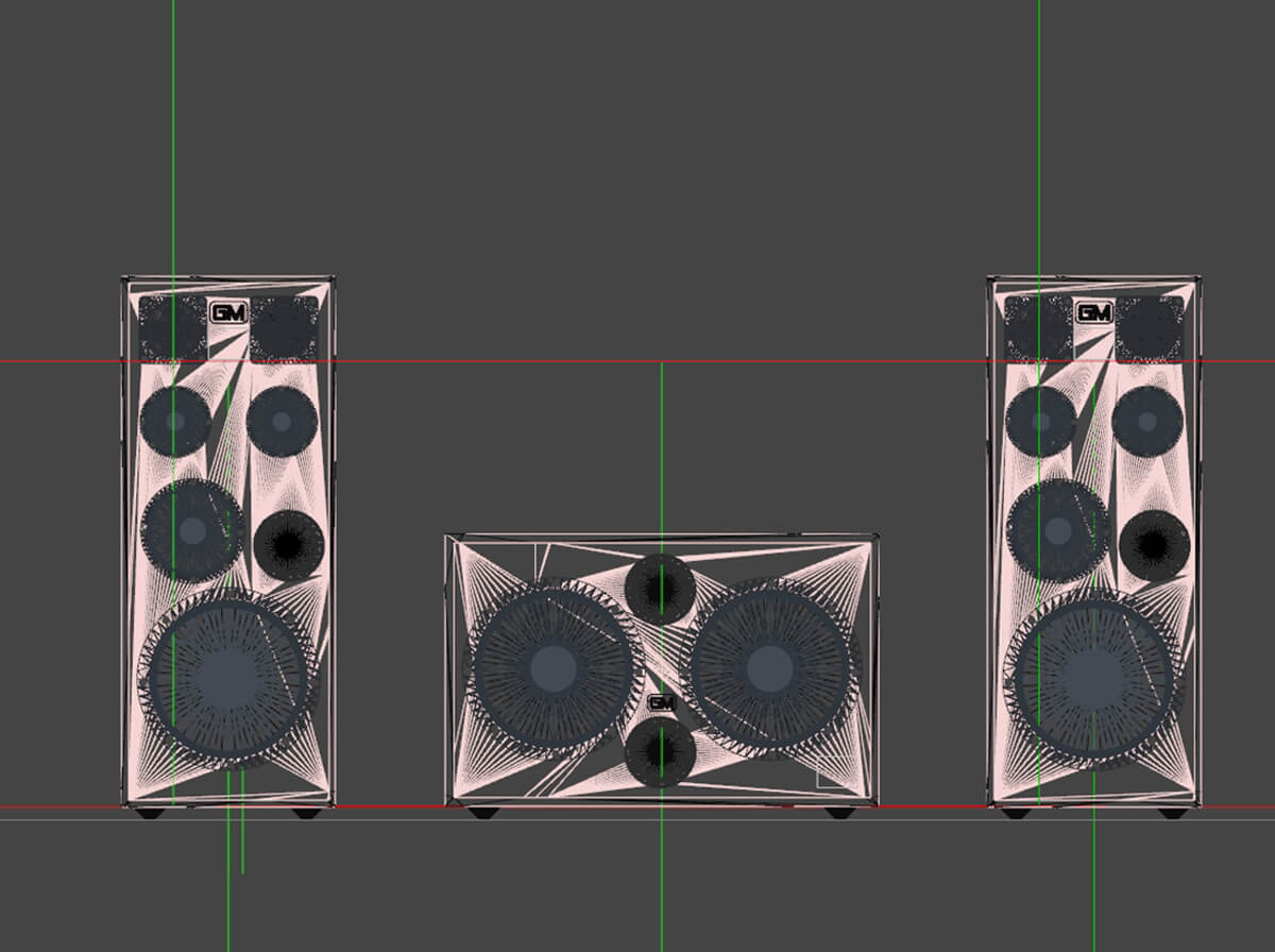 GM Speaker Set - 3D Model by GMArtworks