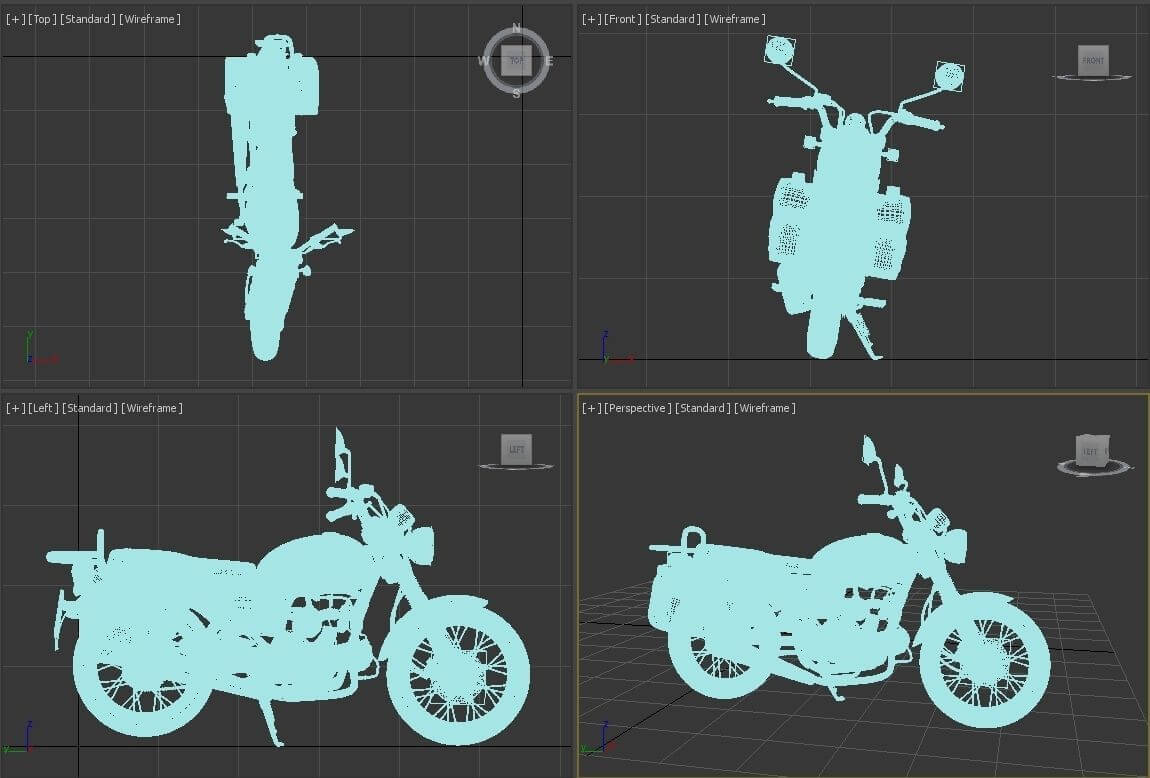 Hanway RAW50 Caferacer 50Cc (2018) - 3D Model by GMArtworks