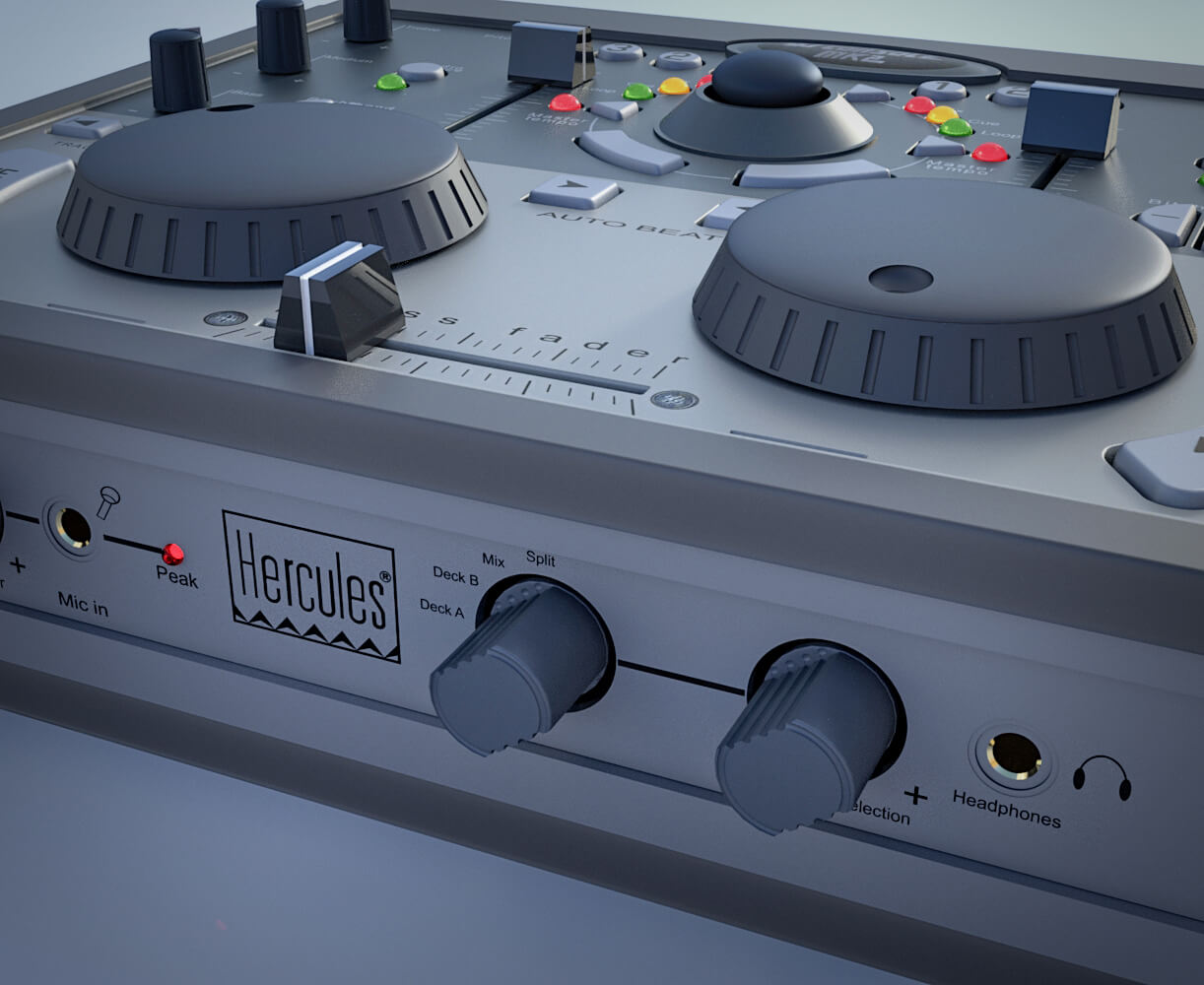 Hercules MK2 USB Controller - 3D Model by GMArtworks