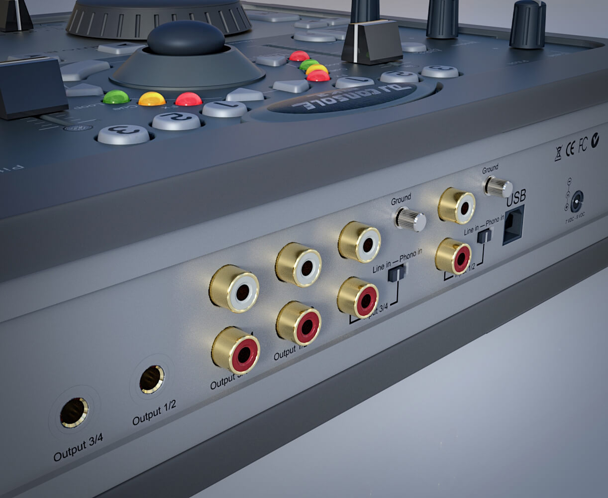 Hercules MK2 USB Controller - 3D Model by GMArtworks