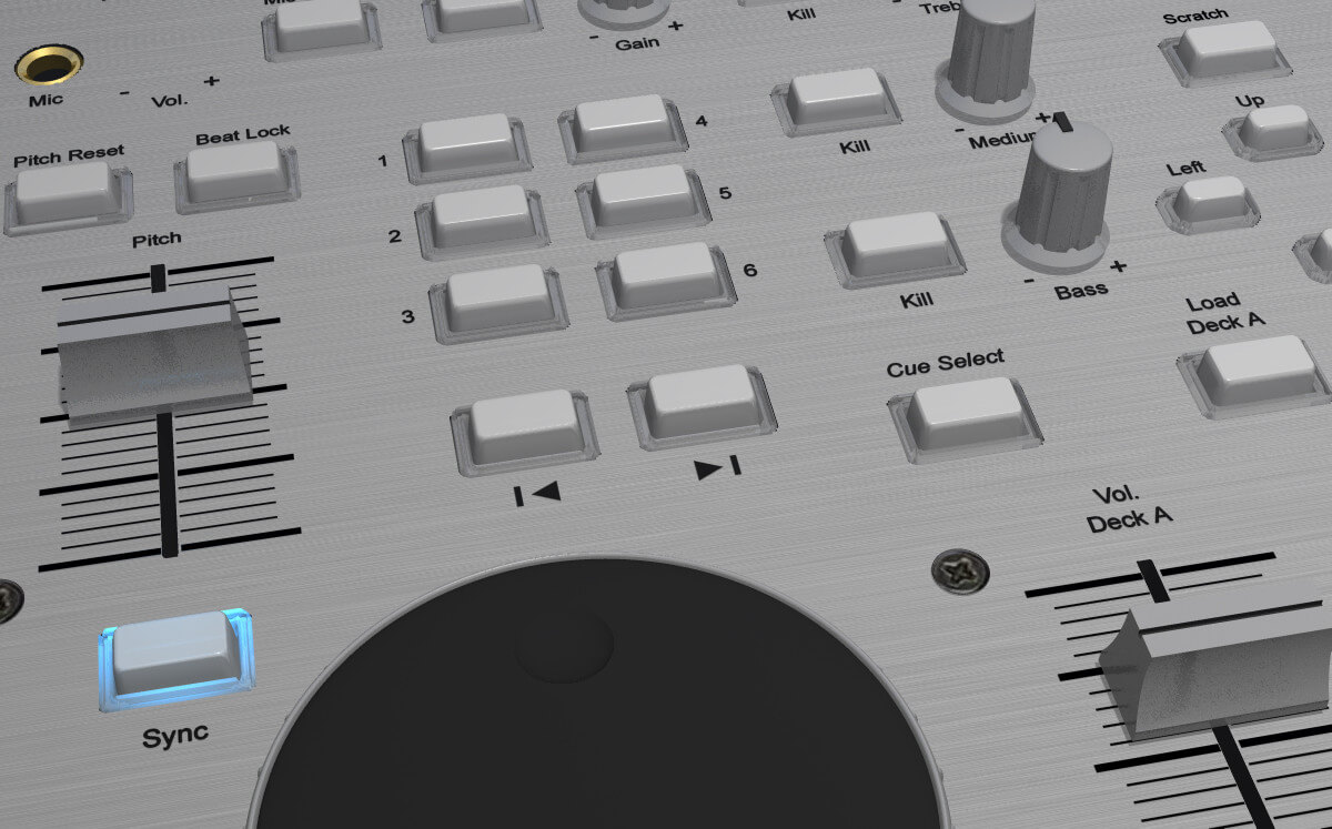 Hercules Rmx DJ Controler (Bryce 7 Model) - 3D Model by GMArtworks