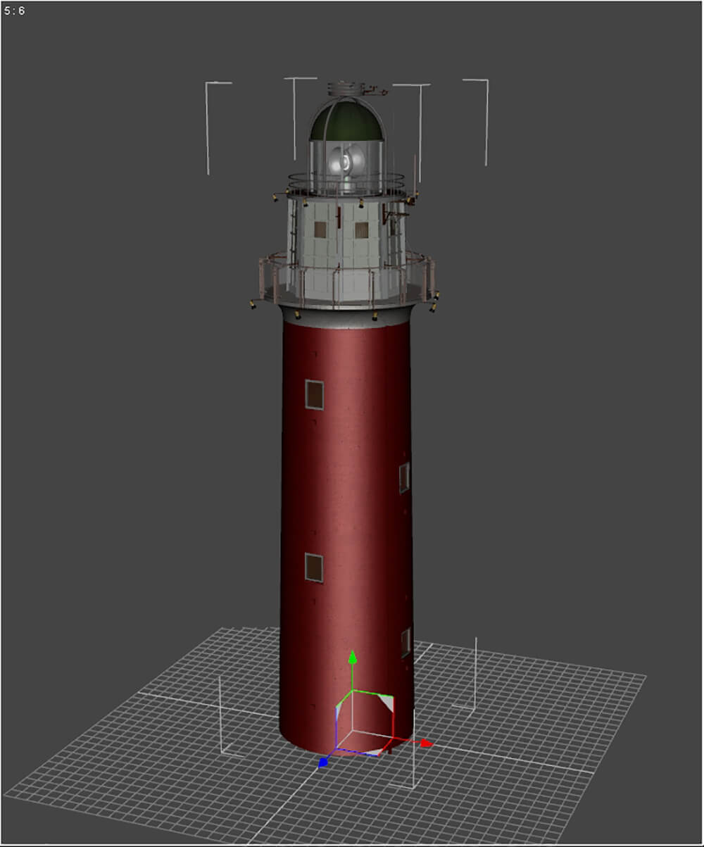 Light House The Koog (Texel, The Netherlands) (3Ddaz Model) - 3D Model ...