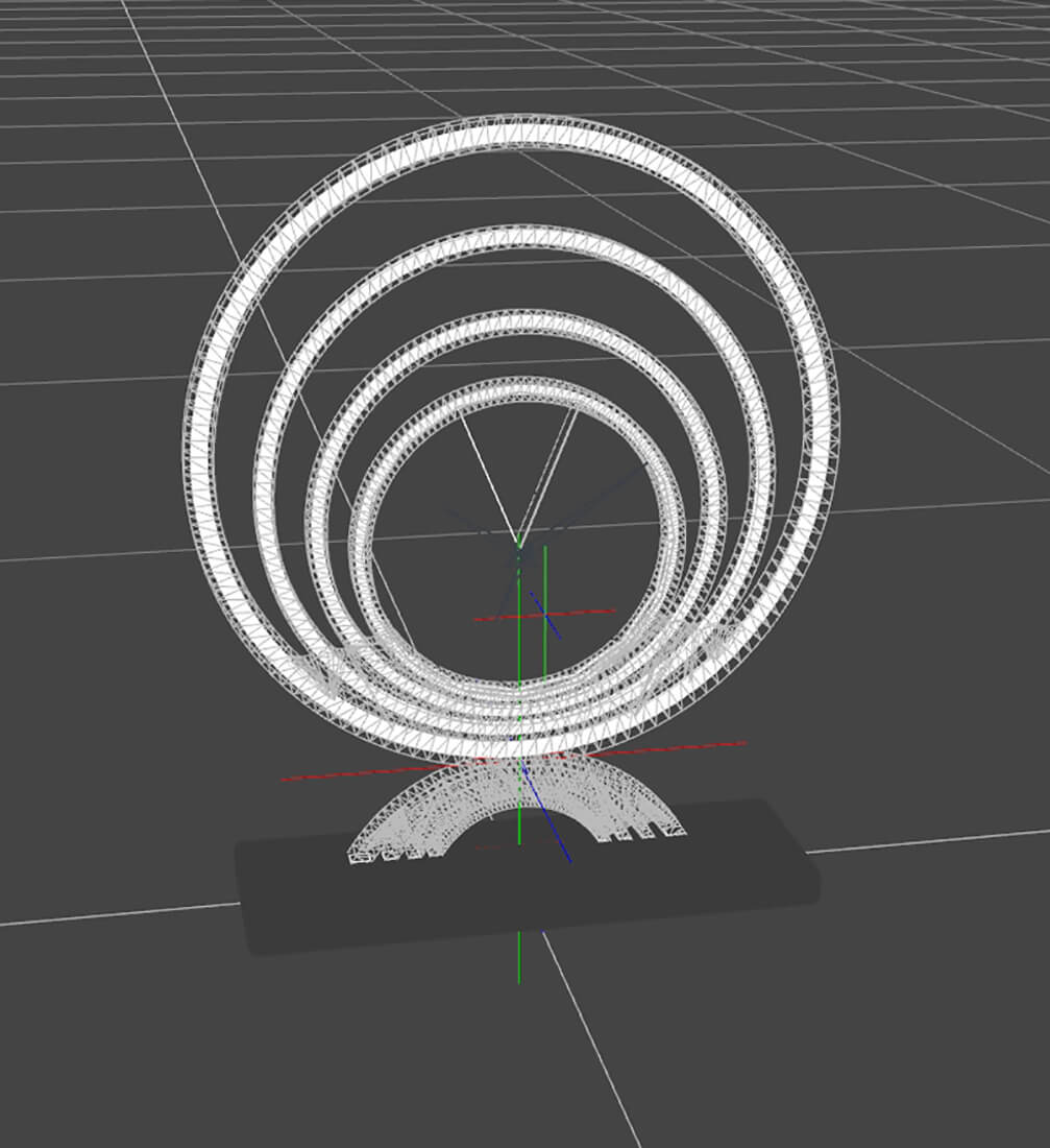 Modern Glass Clock - 3D Model by GMArtworks