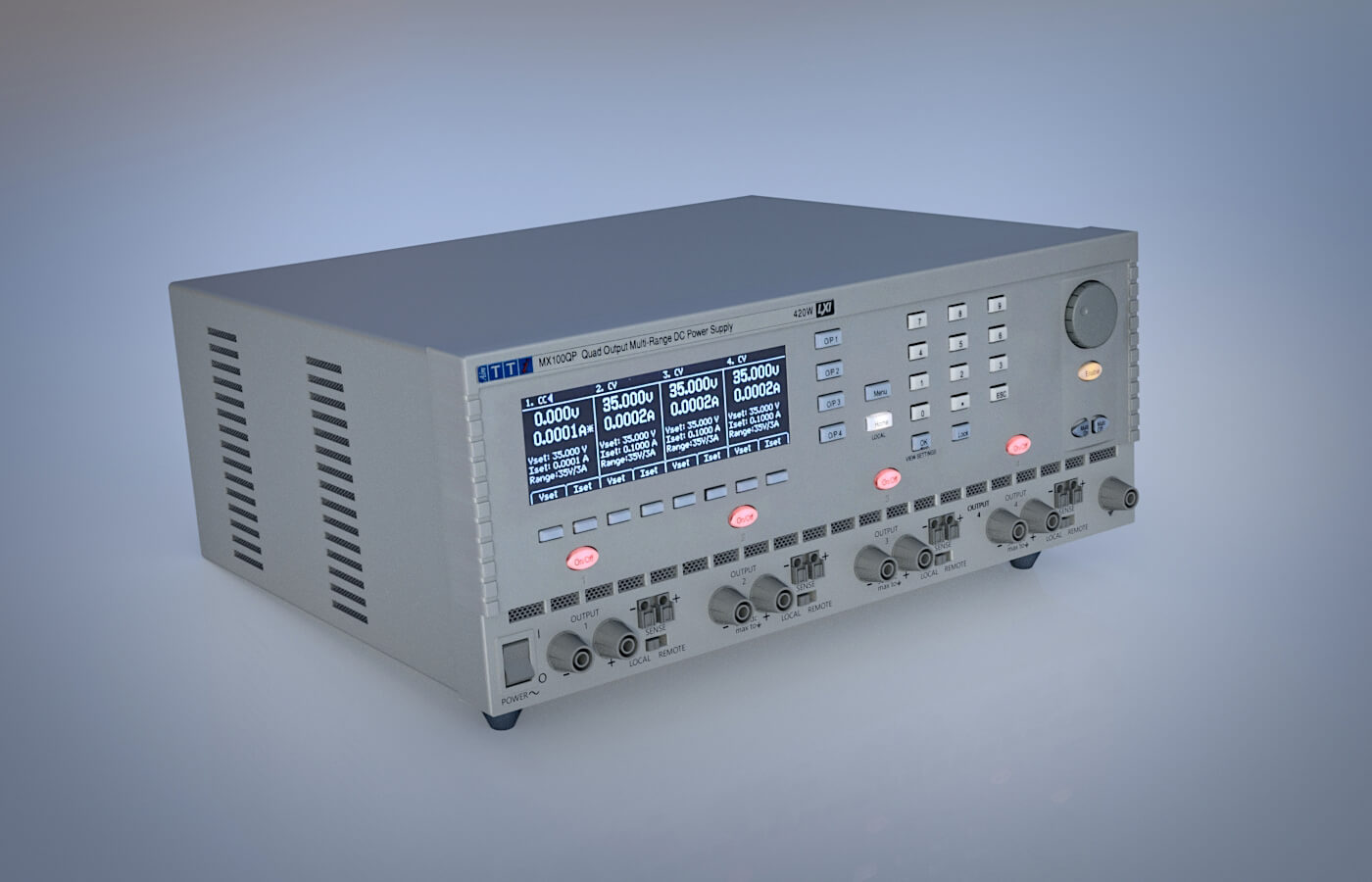 MX 100Qp Bench Power Supply - 3D Model by GMArtworks