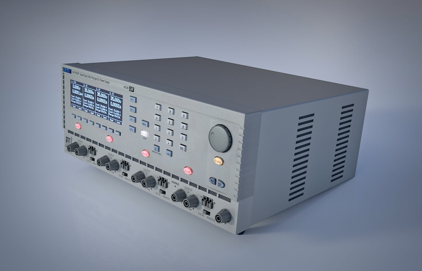 MX 100Qp Bench Power Supply - 3D Model by GMArtworks