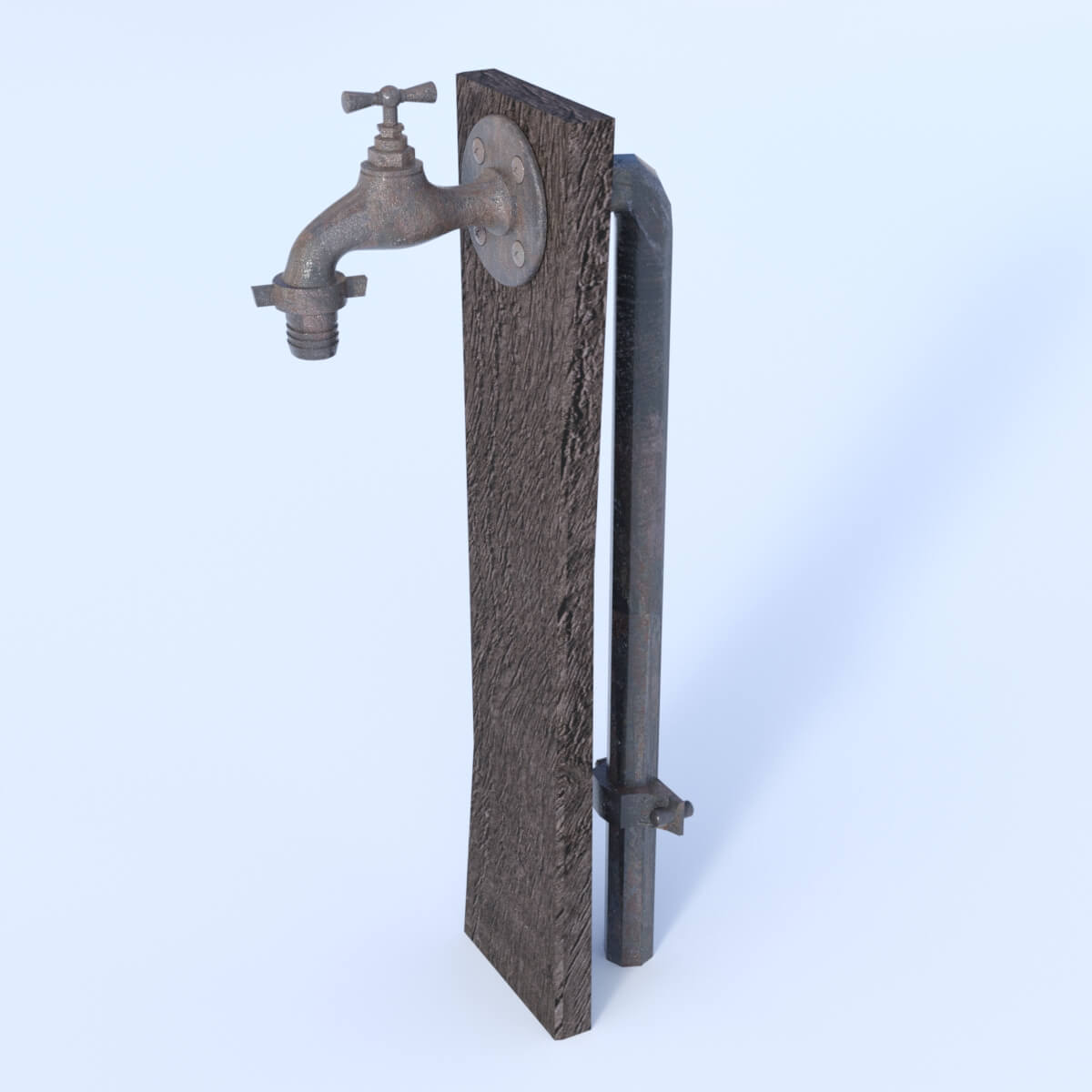 Old Garden Water Tap - Free 3D Model by GMArtworks