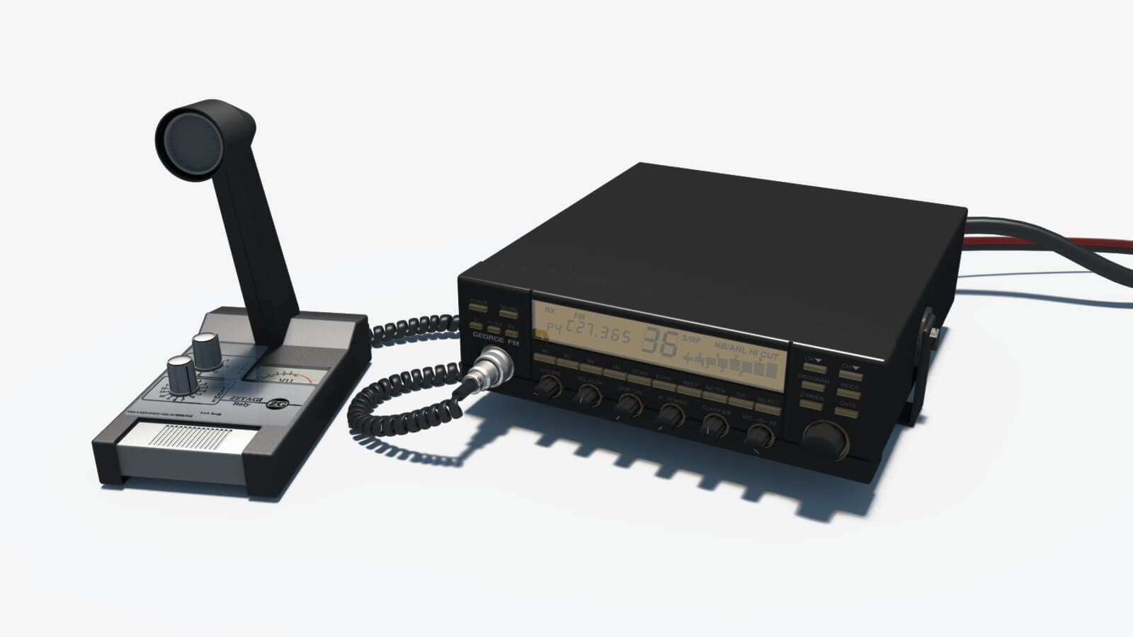 President George CB Radio (Vue-Vob) 3D Model by GMArtworks