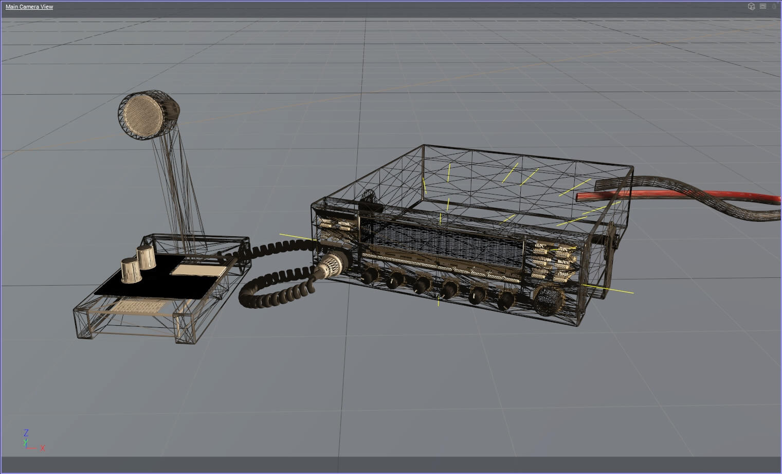 President George CB Radio (Vue-Vob) 3D Model by GMArtworks