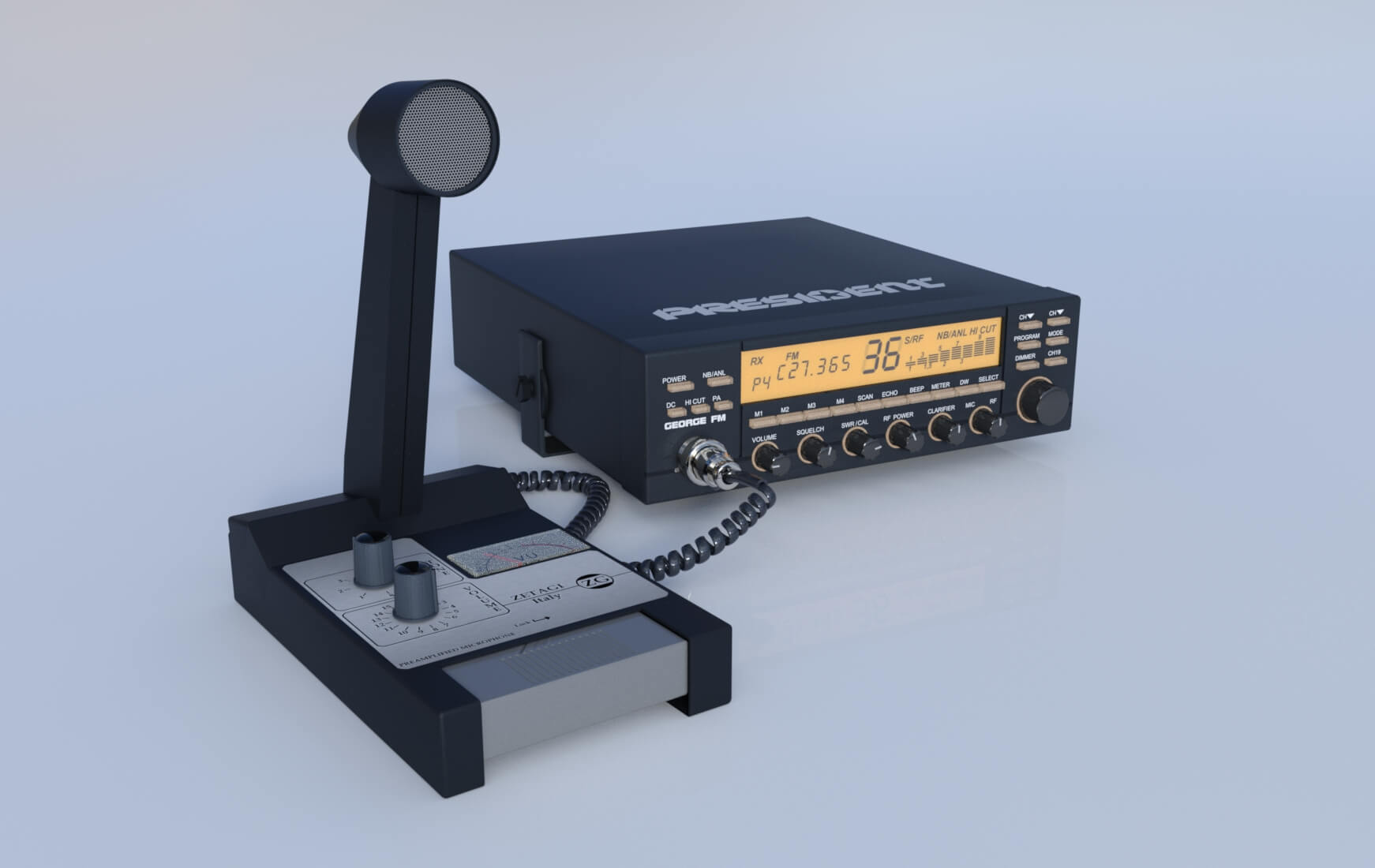 President George CB Radio - 3D Model by GMArtworks