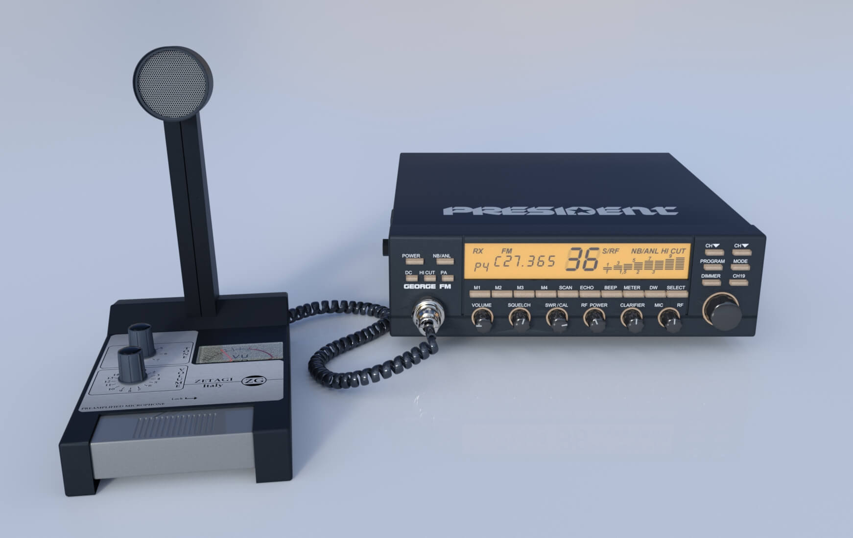 President George CB Radio - 3D Model by GMArtworks