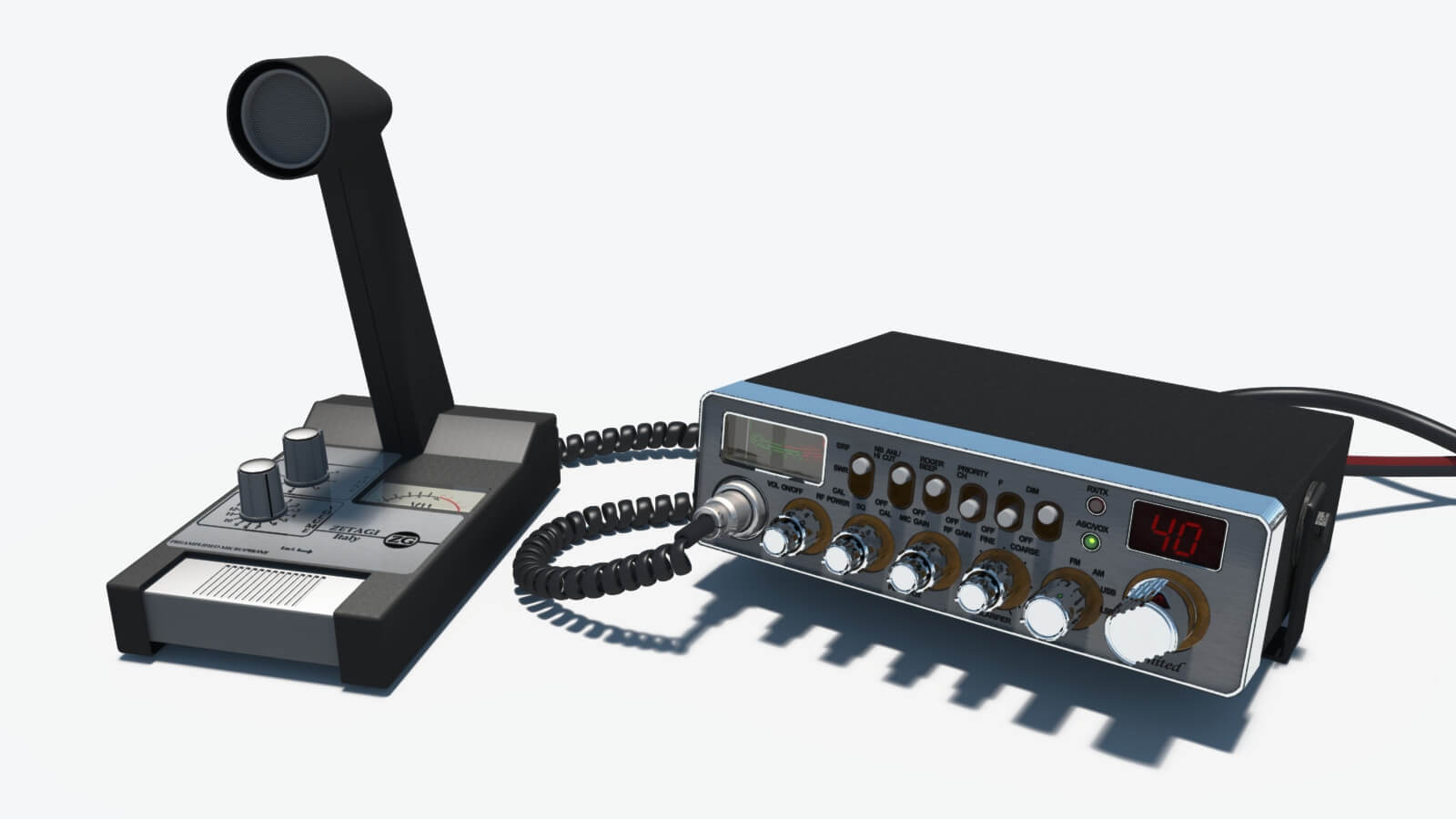 President Jackson II (Classic) CB Radio (Vue-Vob) 3D Model by GMArtworks