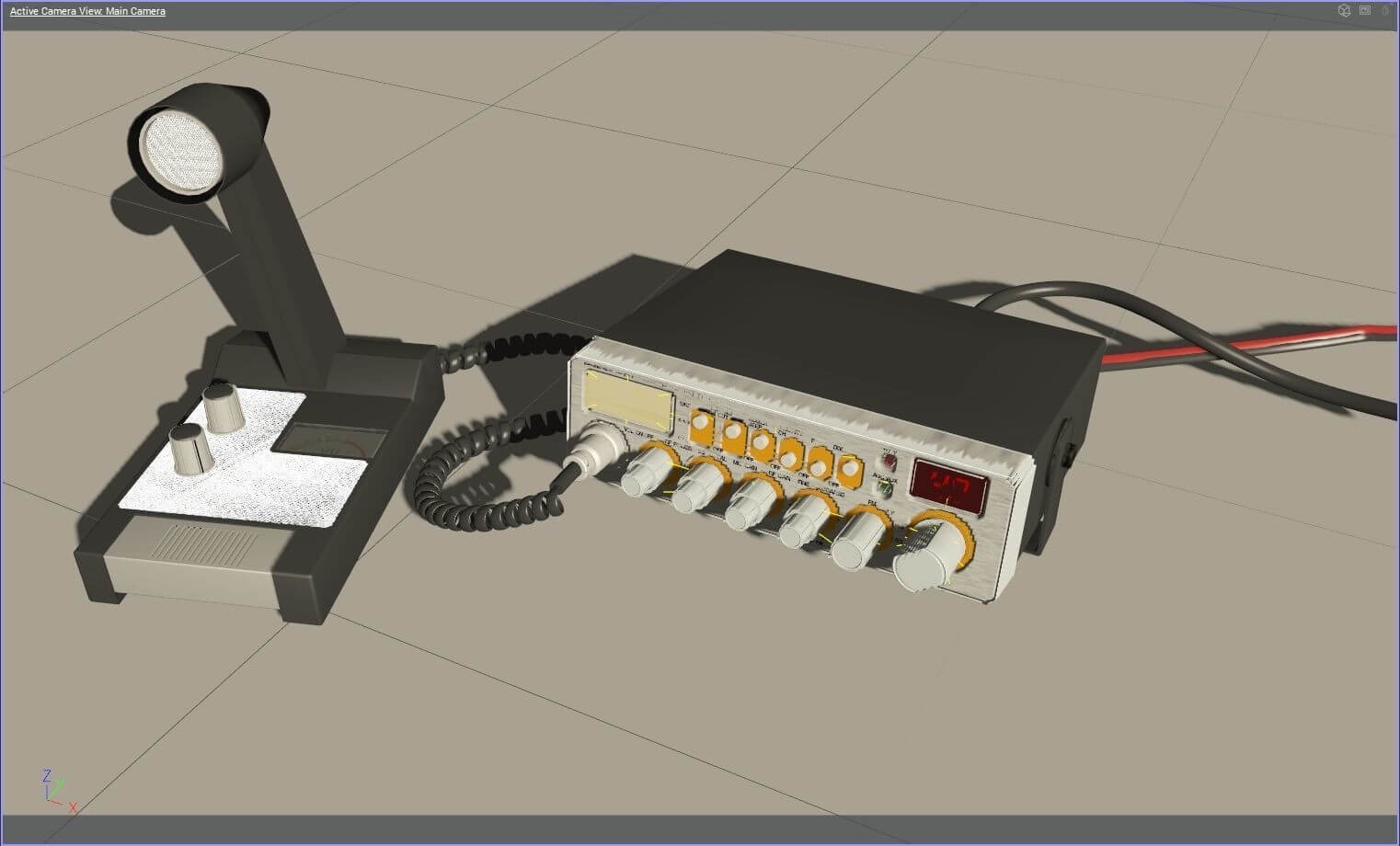 President Jackson II (Classic) CB Radio (Vue-Vob) 3D Model by GMArtworks