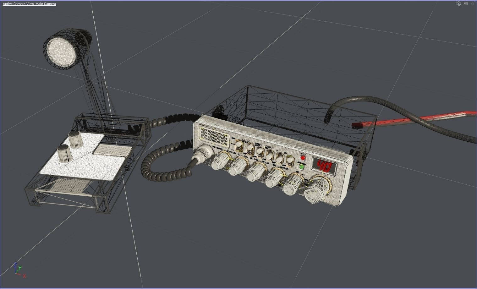 President Jackson II (Classic) CB Radio (Vue-Vob) 3D Model by GMArtworks