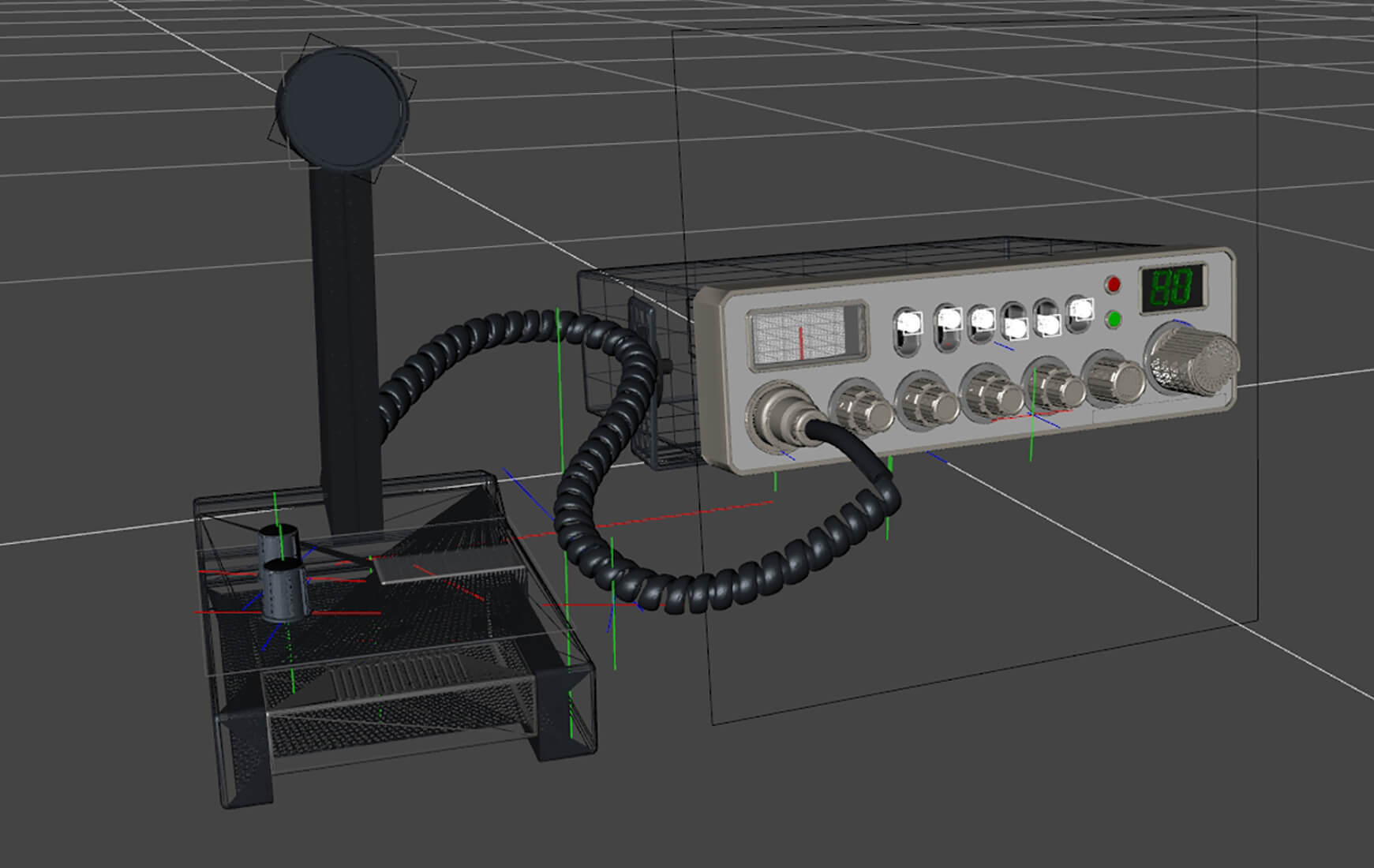 President Jackson II Classic CB Radio - 3D Model by GMArtworks