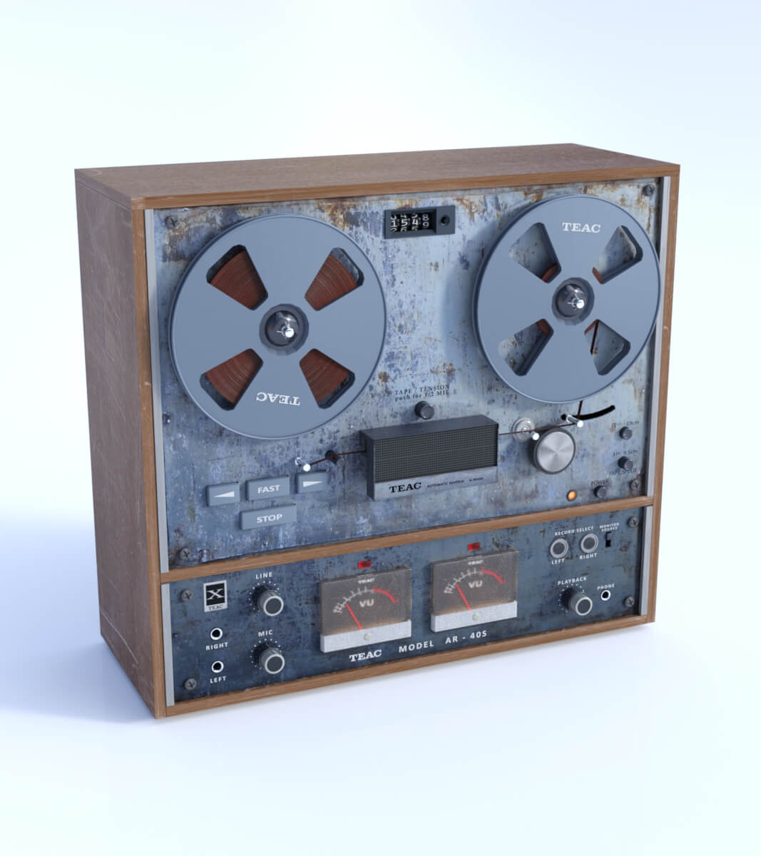 Teac AR-40S Tape Recorder 3D Model by GMArtworks
