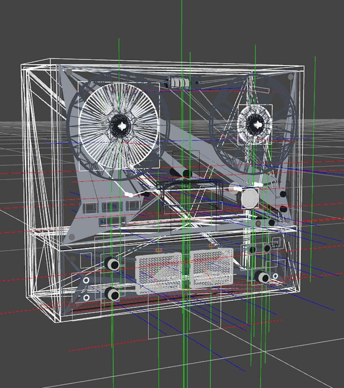 Teac AR-40S Tape Recorder 3D Model by GMArtworks