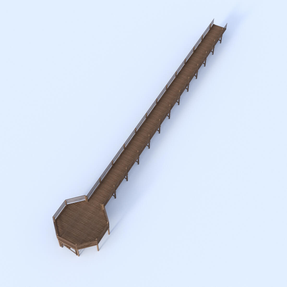 Wooden Seaside Pier - 3D Model by GMArtworks