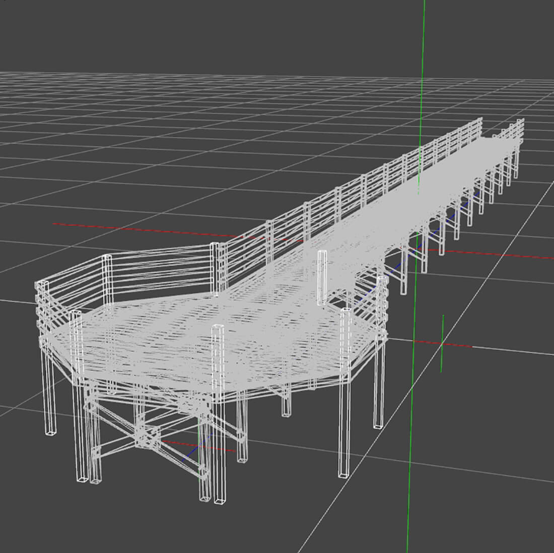 Wooden Seaside Pier - 3D Model by GMArtworks