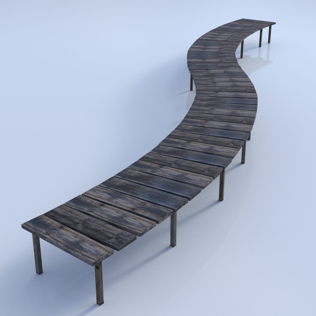 Wooden Walkway - 3D Model by GMArtworks