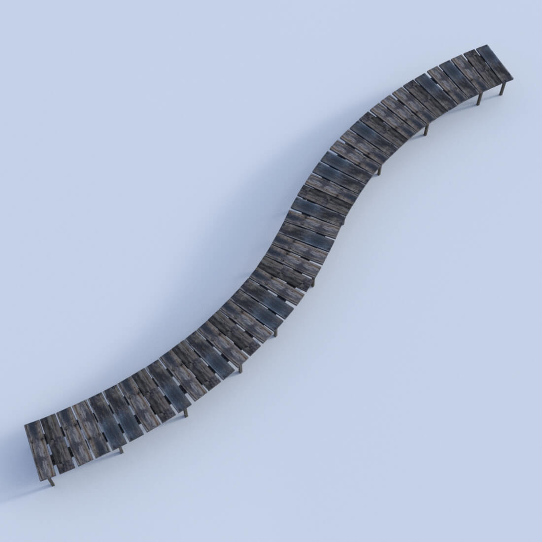 Wooden Walkway - 3D Model by GMArtworks