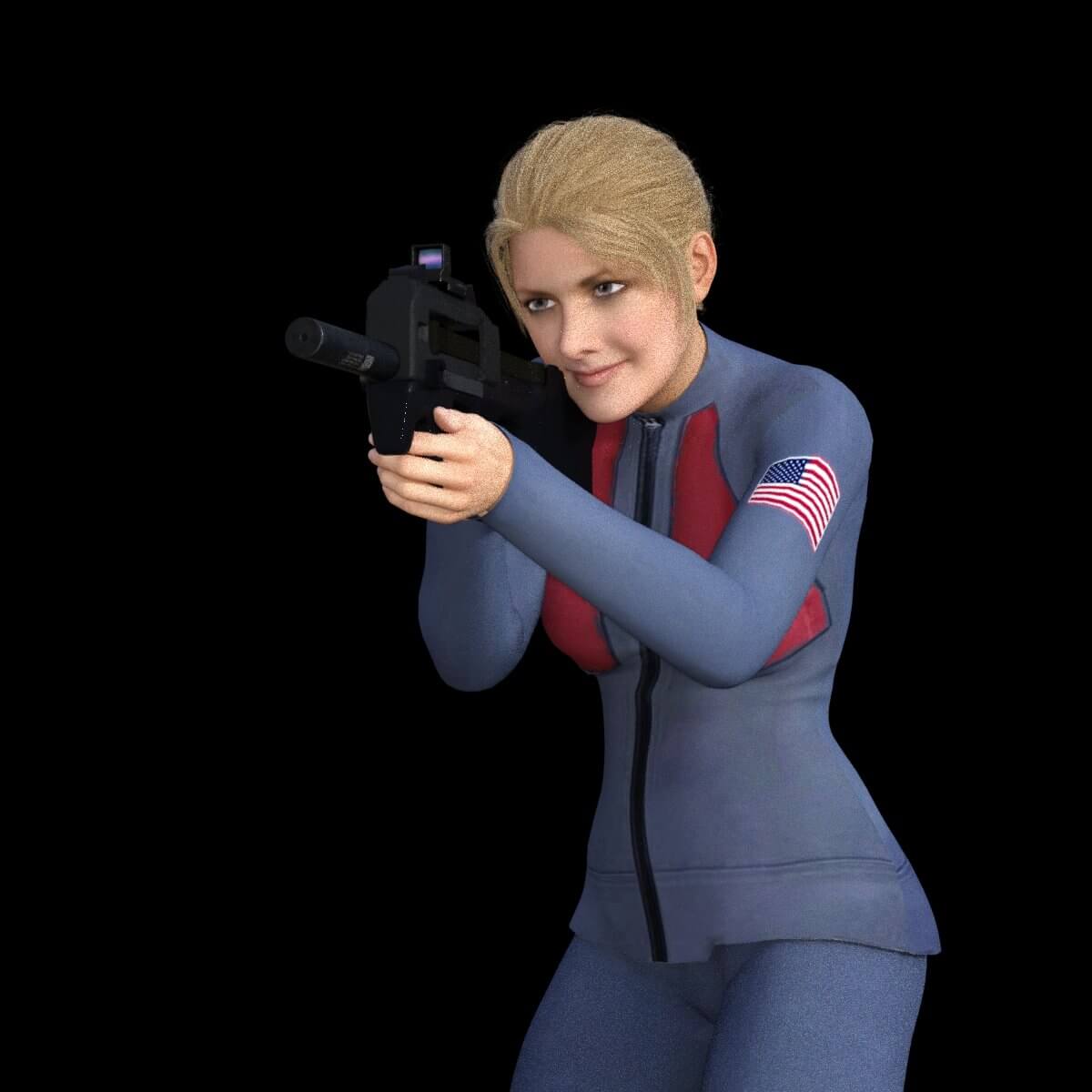 Sam Carter 3D Render, Digital Art by gmeister