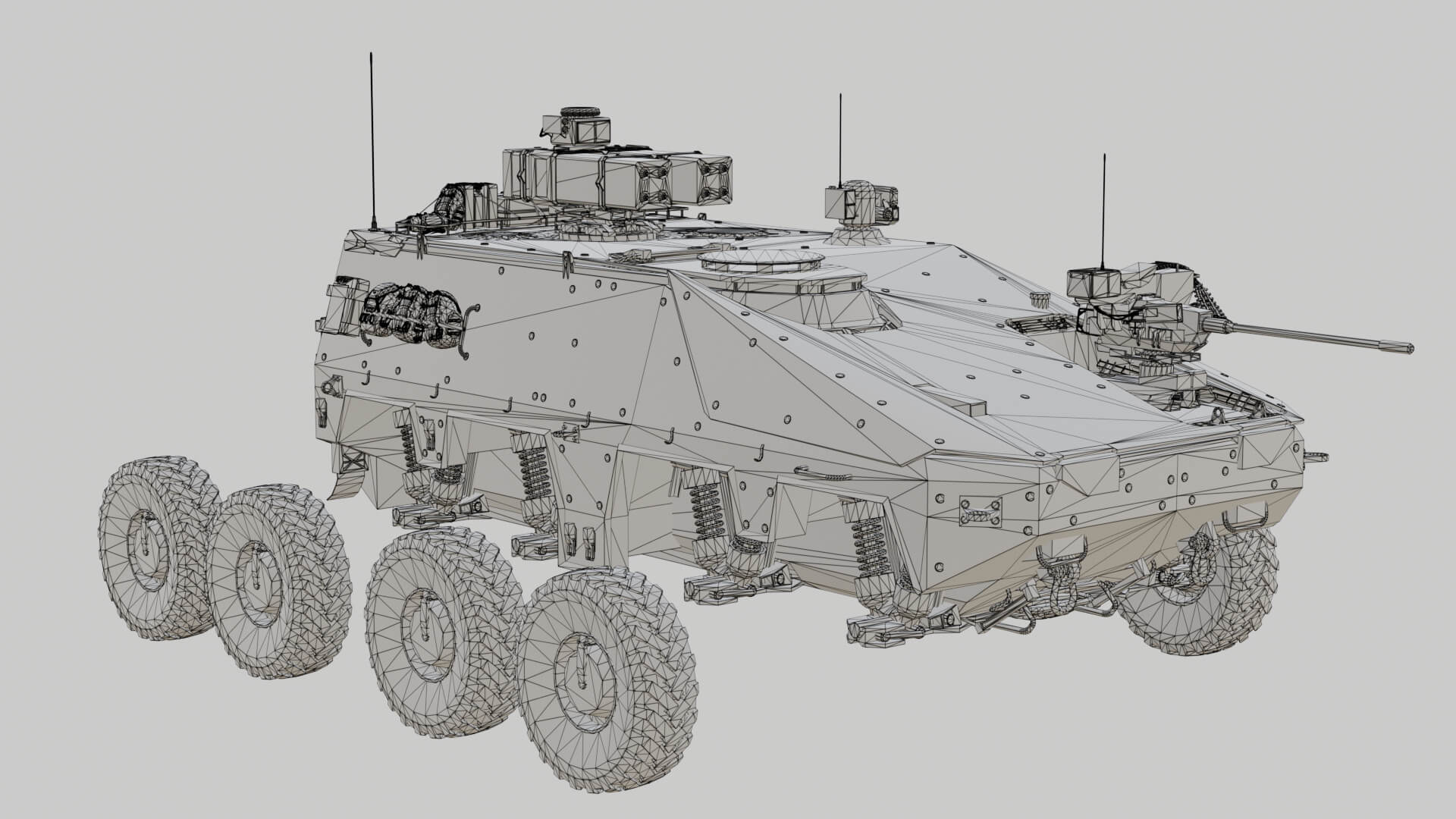 Sci-Fi APC RS-03 3D Model by GMR Models