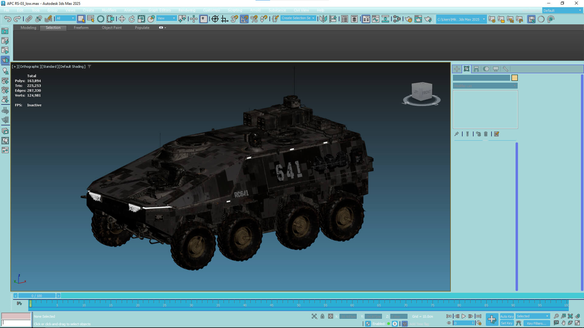 Sci-Fi APC RS-03 3D Model by GMR Models