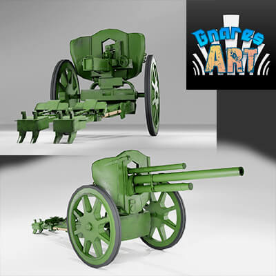 Artillery 3D Asset by Gnare_Art