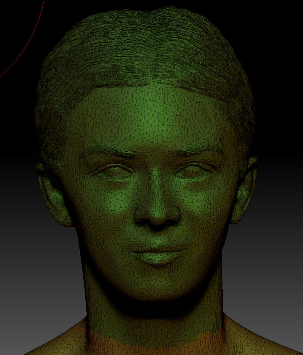 GMS-01 3D Scan of Fitness Model Cleaned Scan by goblinmarketeer