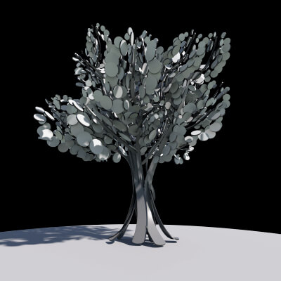 Cartoon Tree S1Cv1 - 3D Model by Gobotree