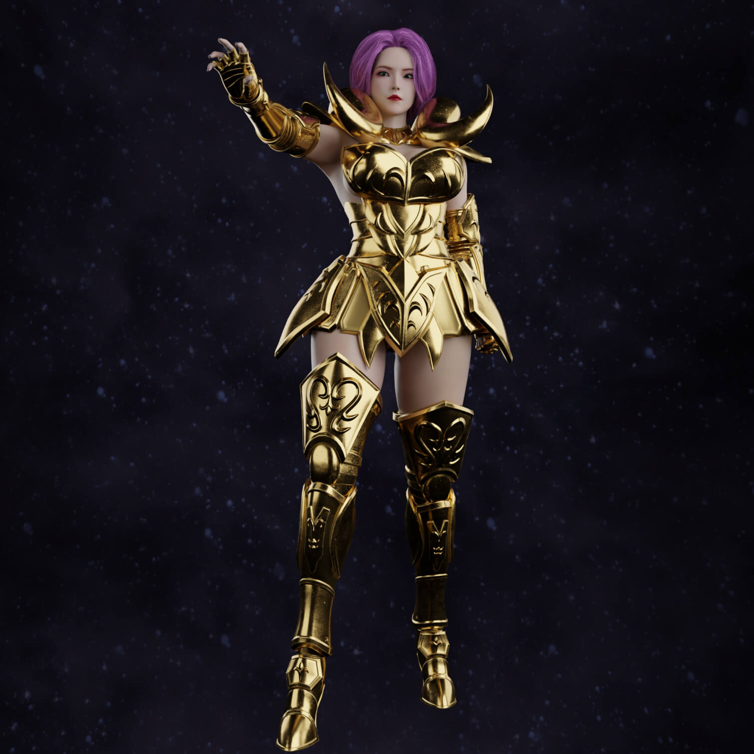 Saint Seiya Gold Cloth Aries for G8F - Daz Content by godless