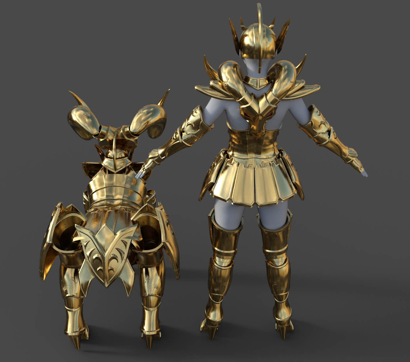 Saint Seiya Gold Cloth Aries for G8F - Daz Content by godless
