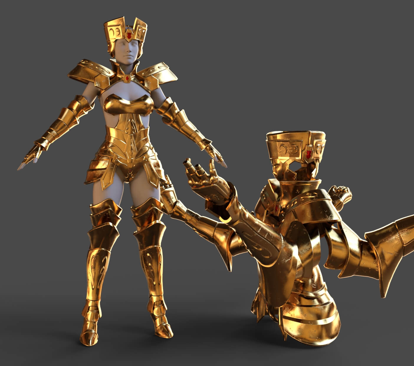 Saint Seiya Gold Cloth Gemini for G8F - Daz Content by godless