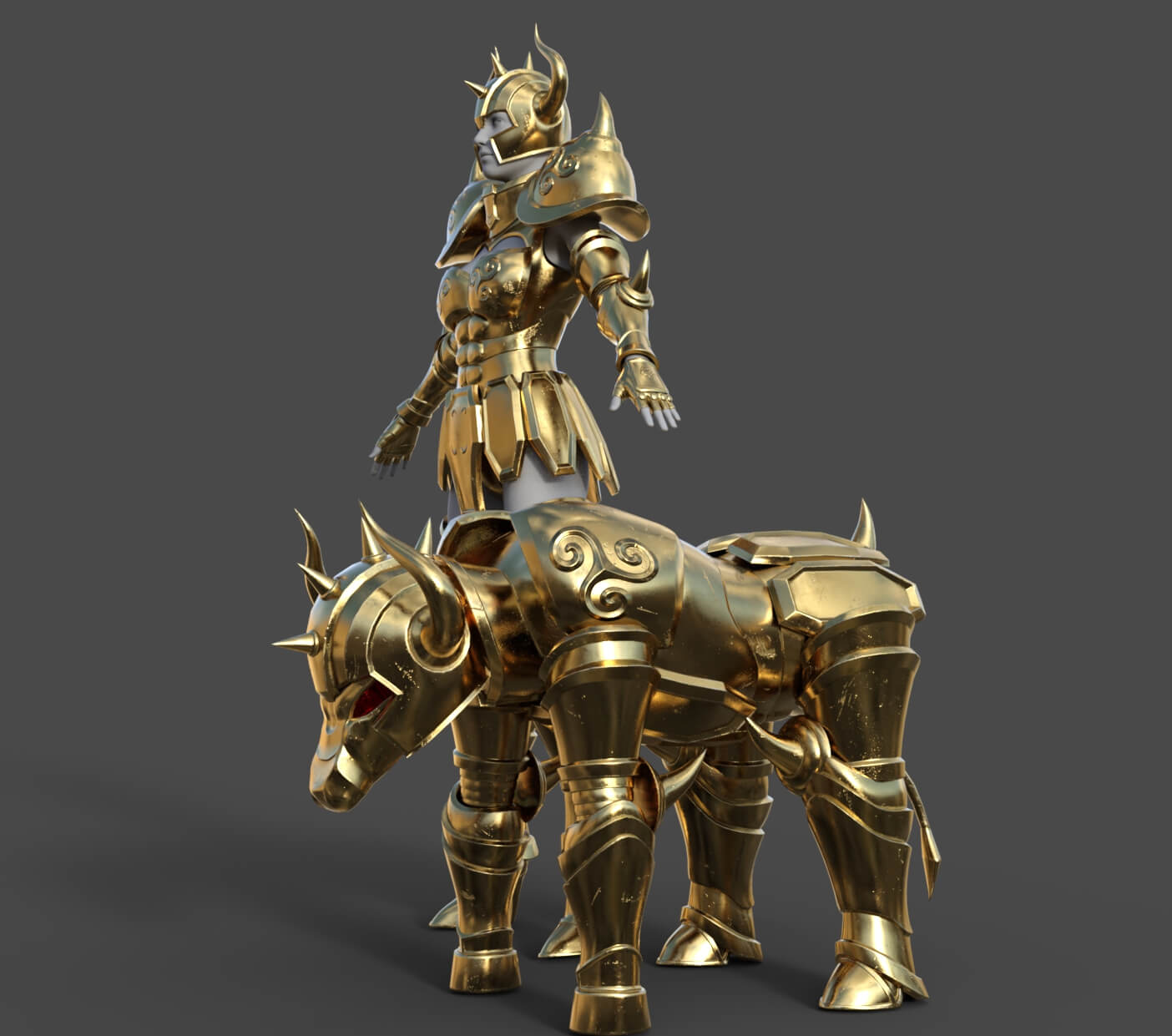 Saint Seiya Gold Cloth Taurus for G8F - Daz Content by godless