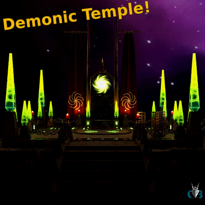 Demonic Temple - Daz Content by Godless8